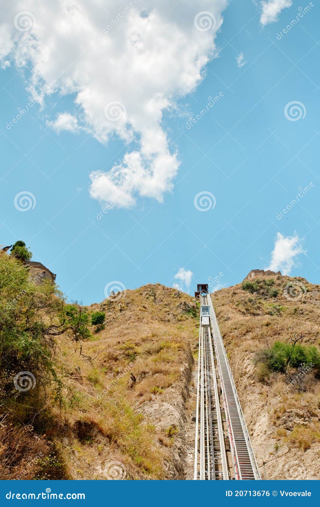 Mountain funicular stock photo. Image of rise, sicily - 20713676