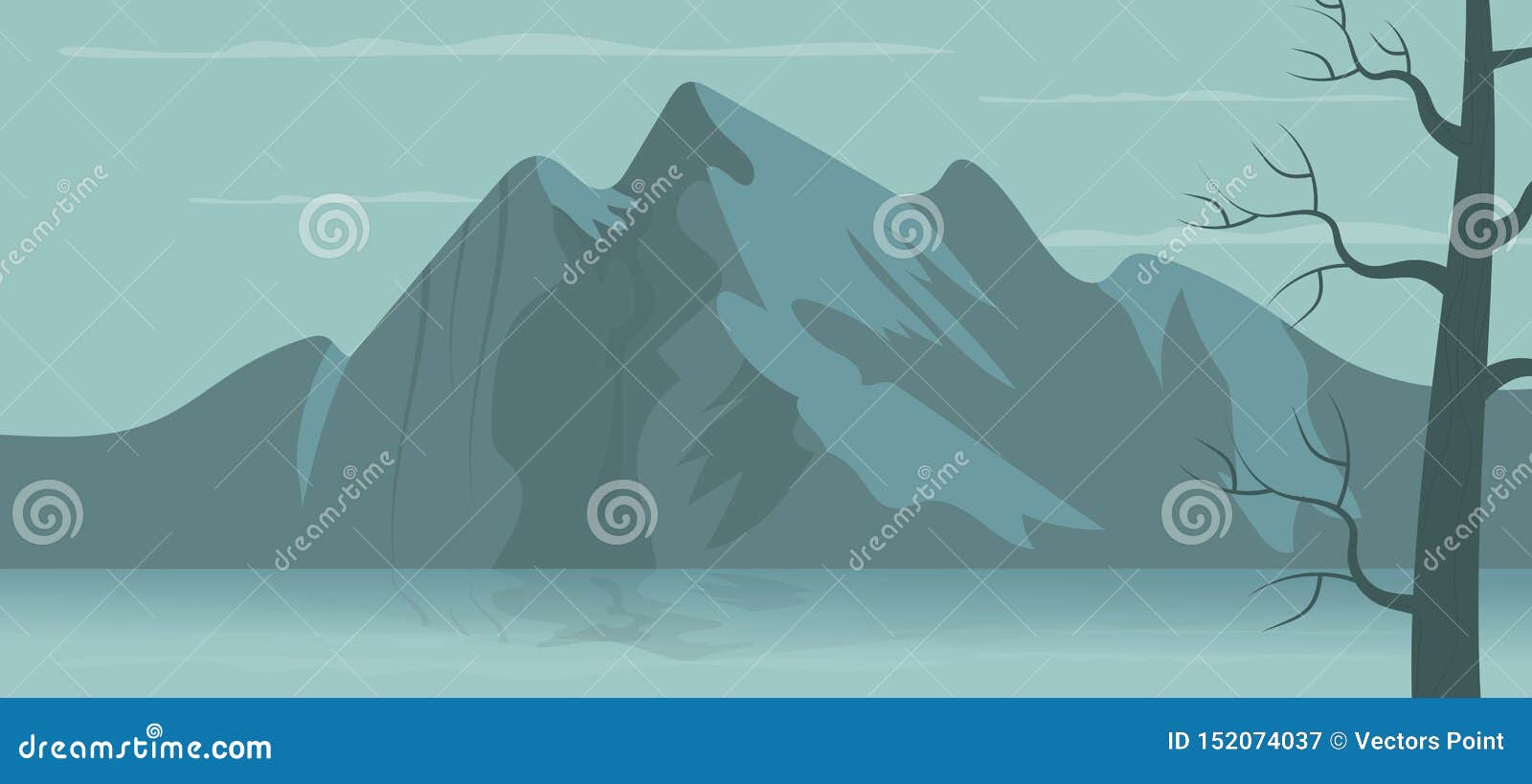 Mountain Game Background stock vector. Illustration of trees - 152074037