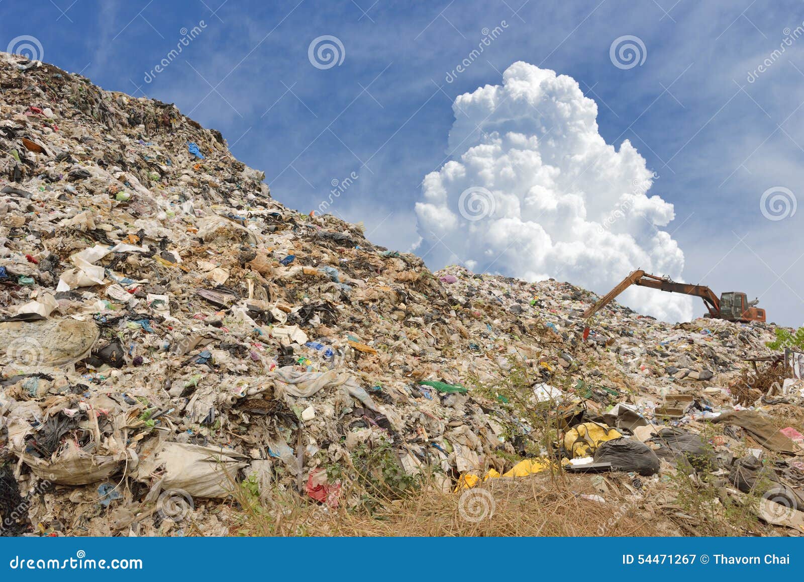 Mountain of garbage stock image. Image of pollution, polution - 54471267