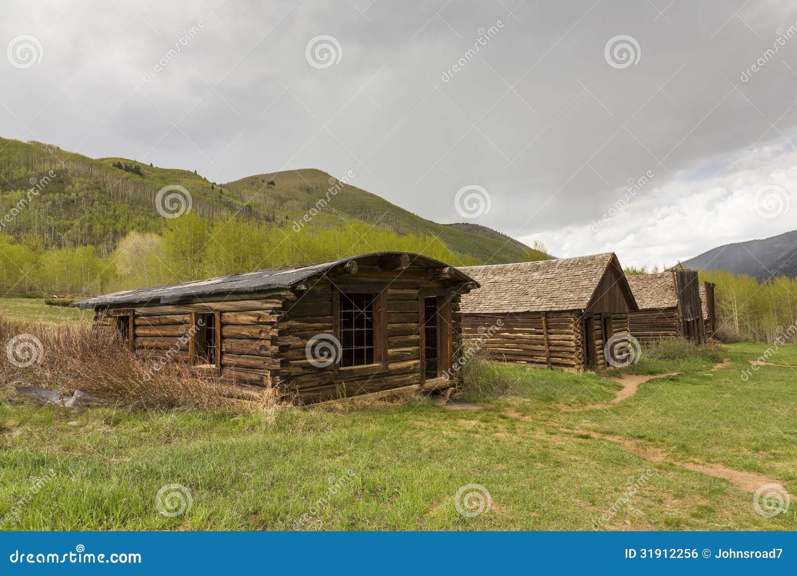 Mountain Ghost Town stock photo. Image of city, damaged - 31912256