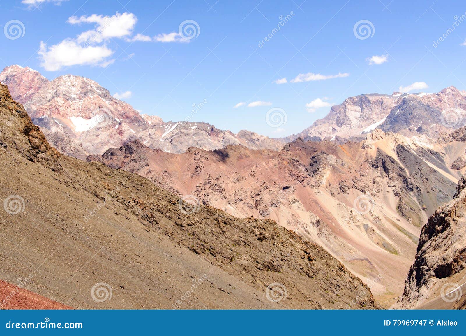 Mountain Gorge on the Background of the Sky Stock Image - Image of ...