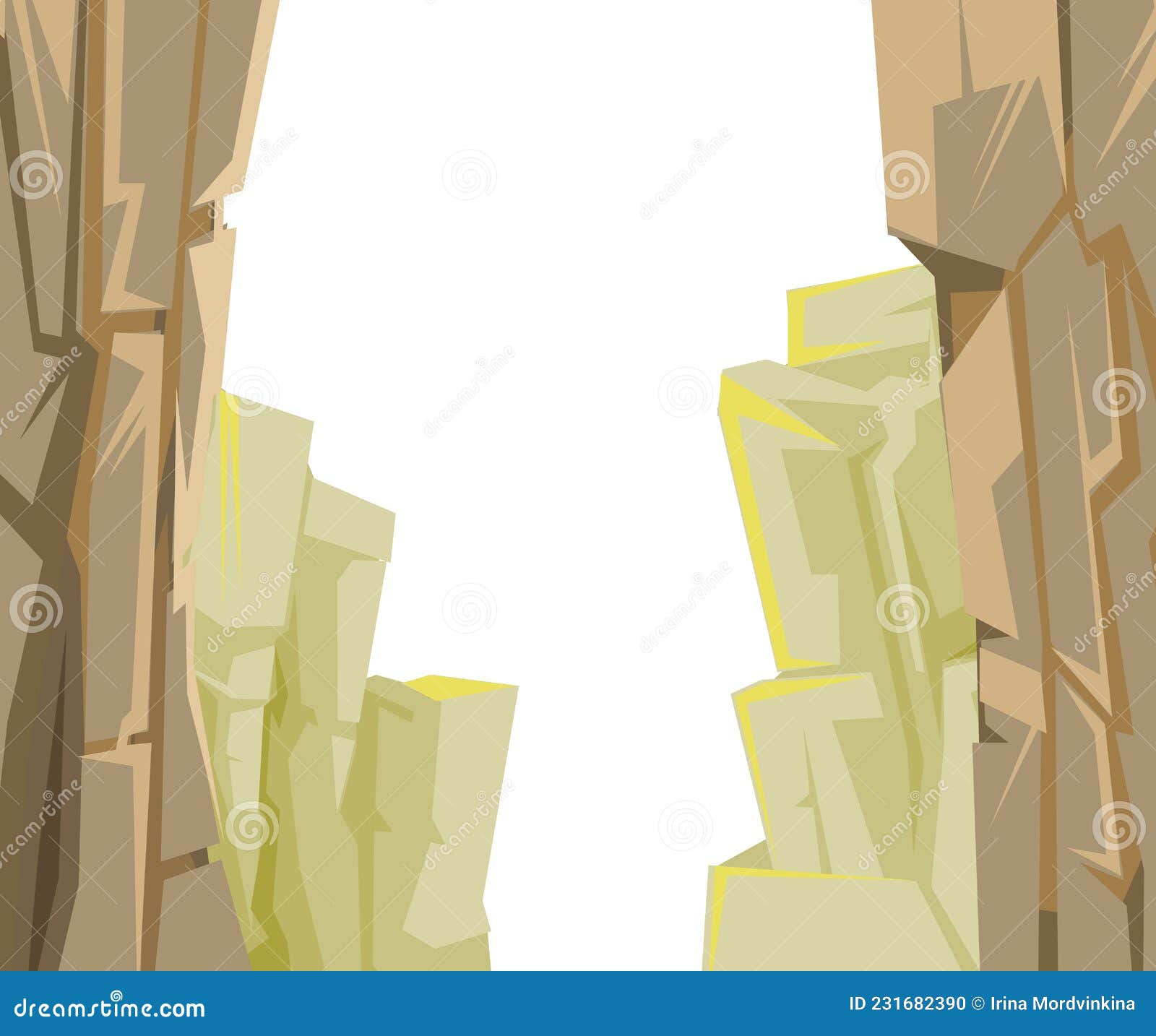 Mountain Gorge. Frame Composition. Stone Rocky Rocky Landscape ...