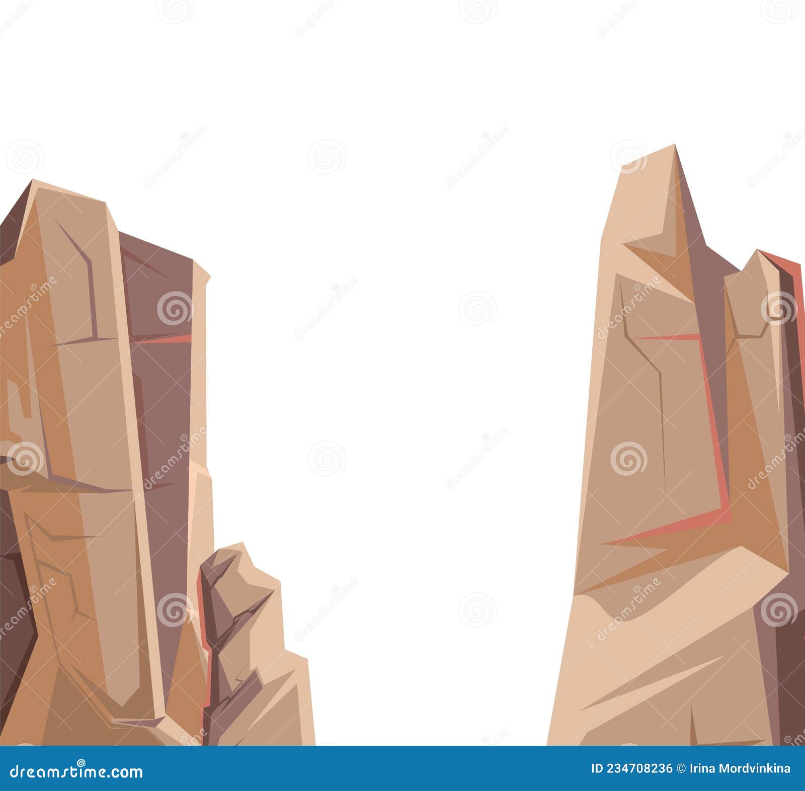 Mountain Gorge. Frame Composition. Stone Rocky Rocky Landscape ...