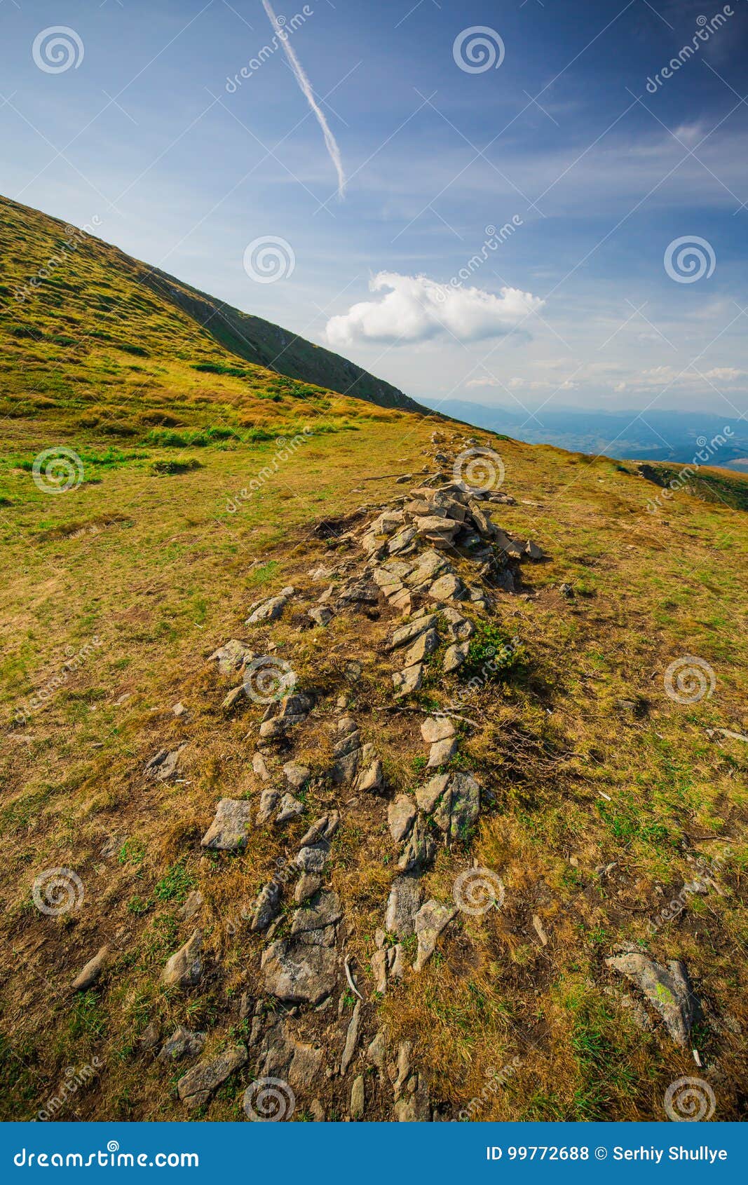 Mountains Landscape. Mountain Goverla, the Highest Peak of Ukraine ...