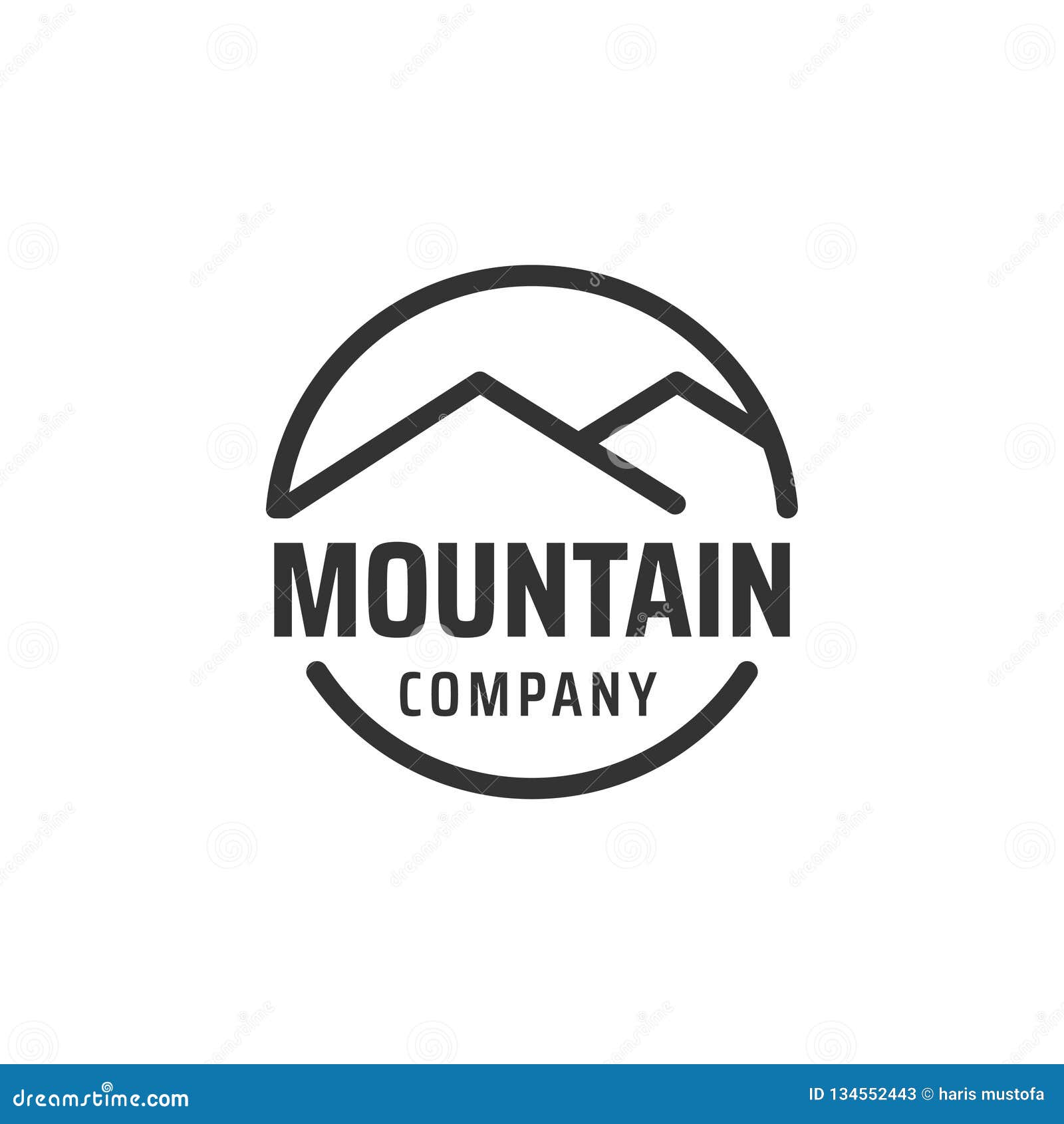 Mountain Graphic Design Template Stock Vector - Illustration of sign ...