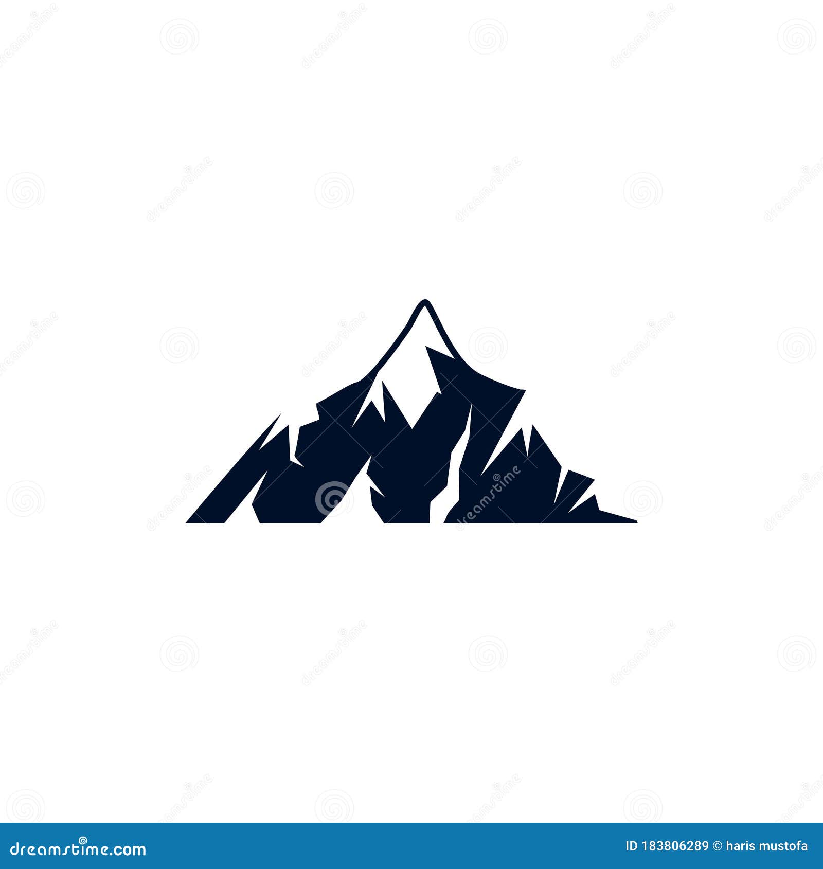 Mountain Graphic Design Template Vector Isolated Stock Vector ...