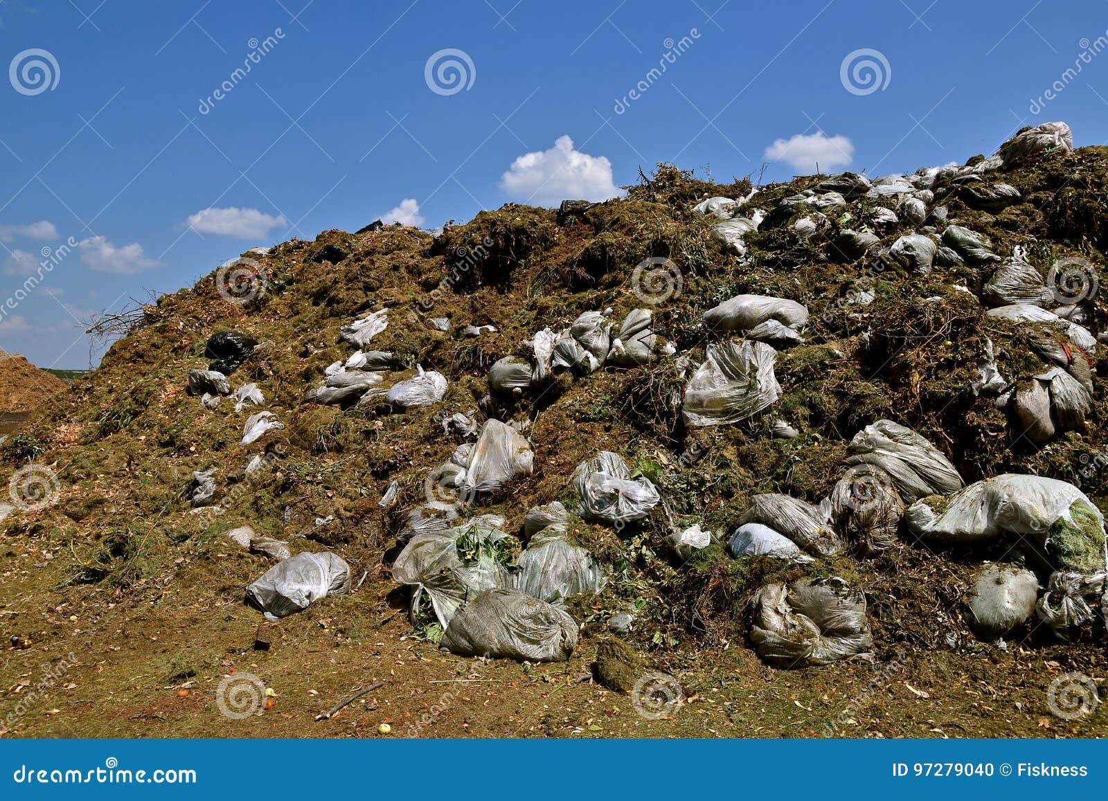 Mountain of Grass Trimmings in Compost Stock Photo - Image of clipping ...