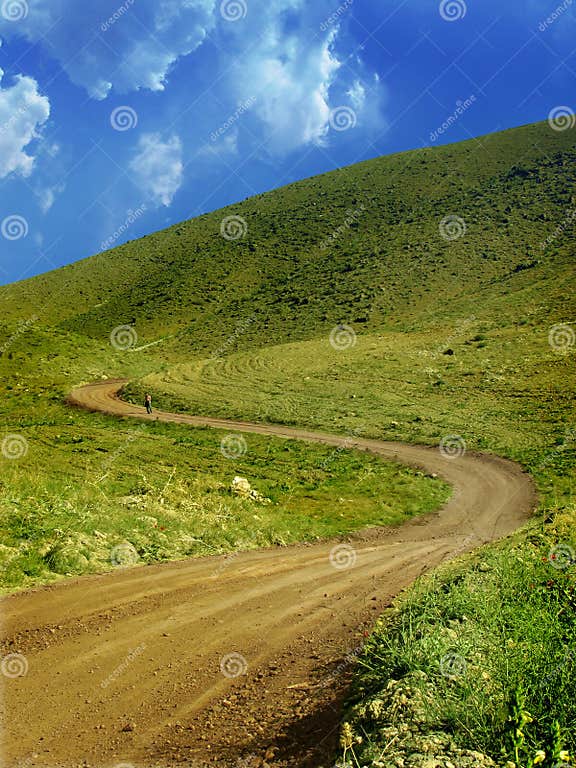 Mountain green path stock image. Image of landscape, meadow - 5031477