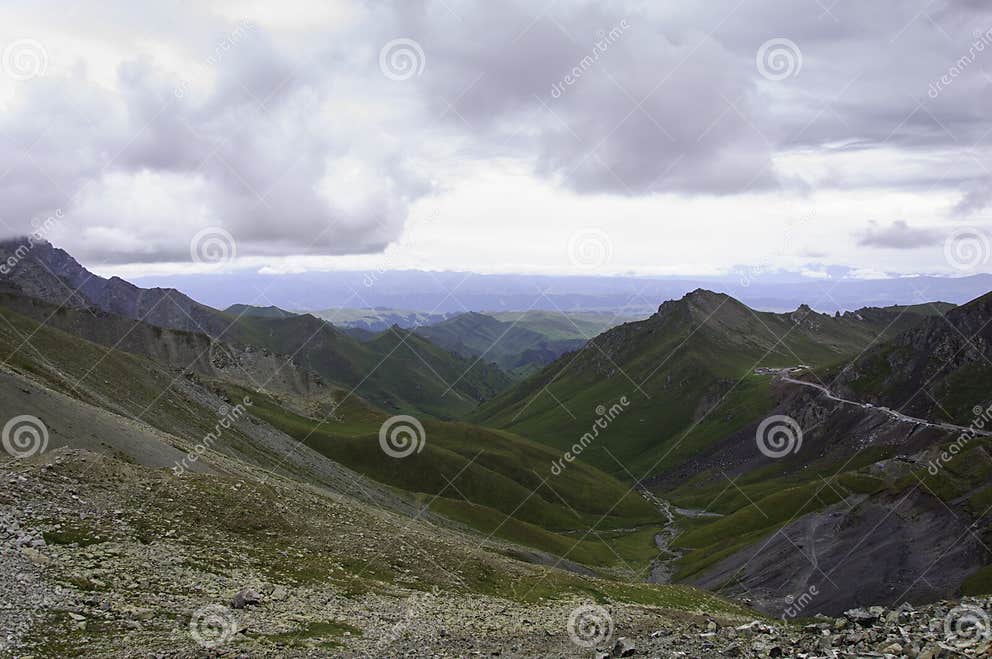 Mountain stock image. Image of clouds, gully, mountain - 47430023