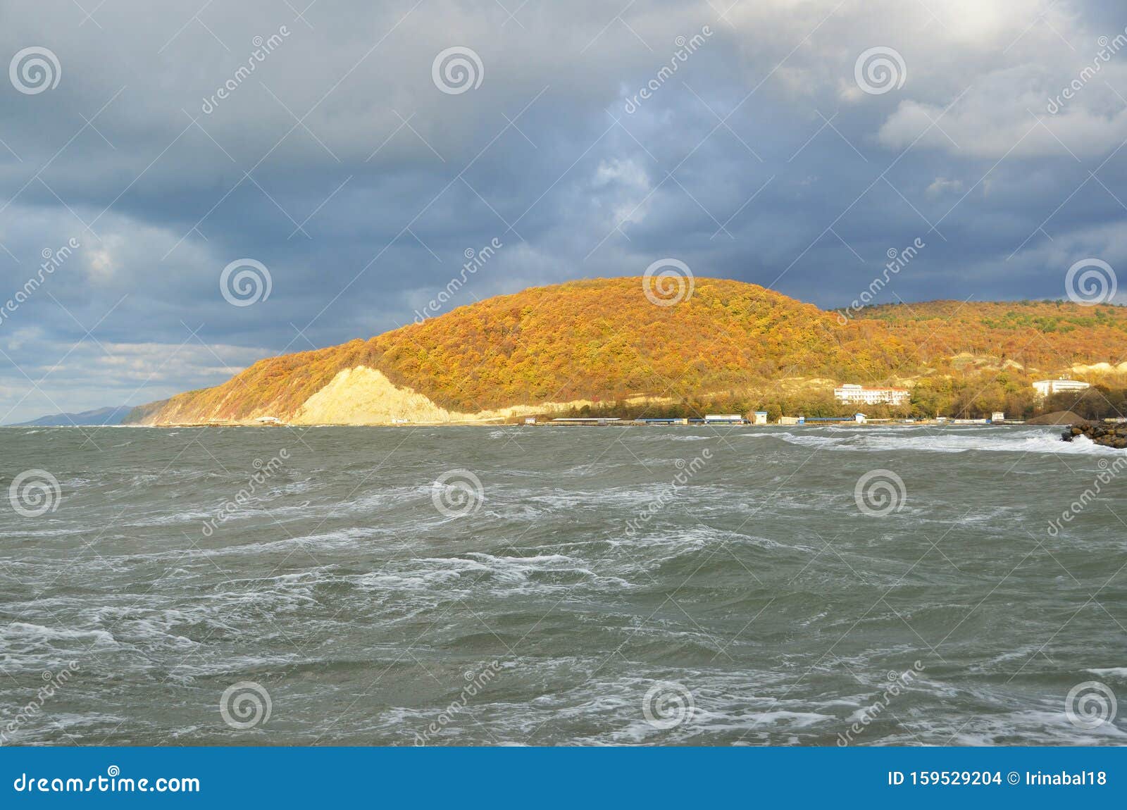 The Mountain `Hedgehog` in the Rays of the Rising Sun, Dzhubga Stock ...