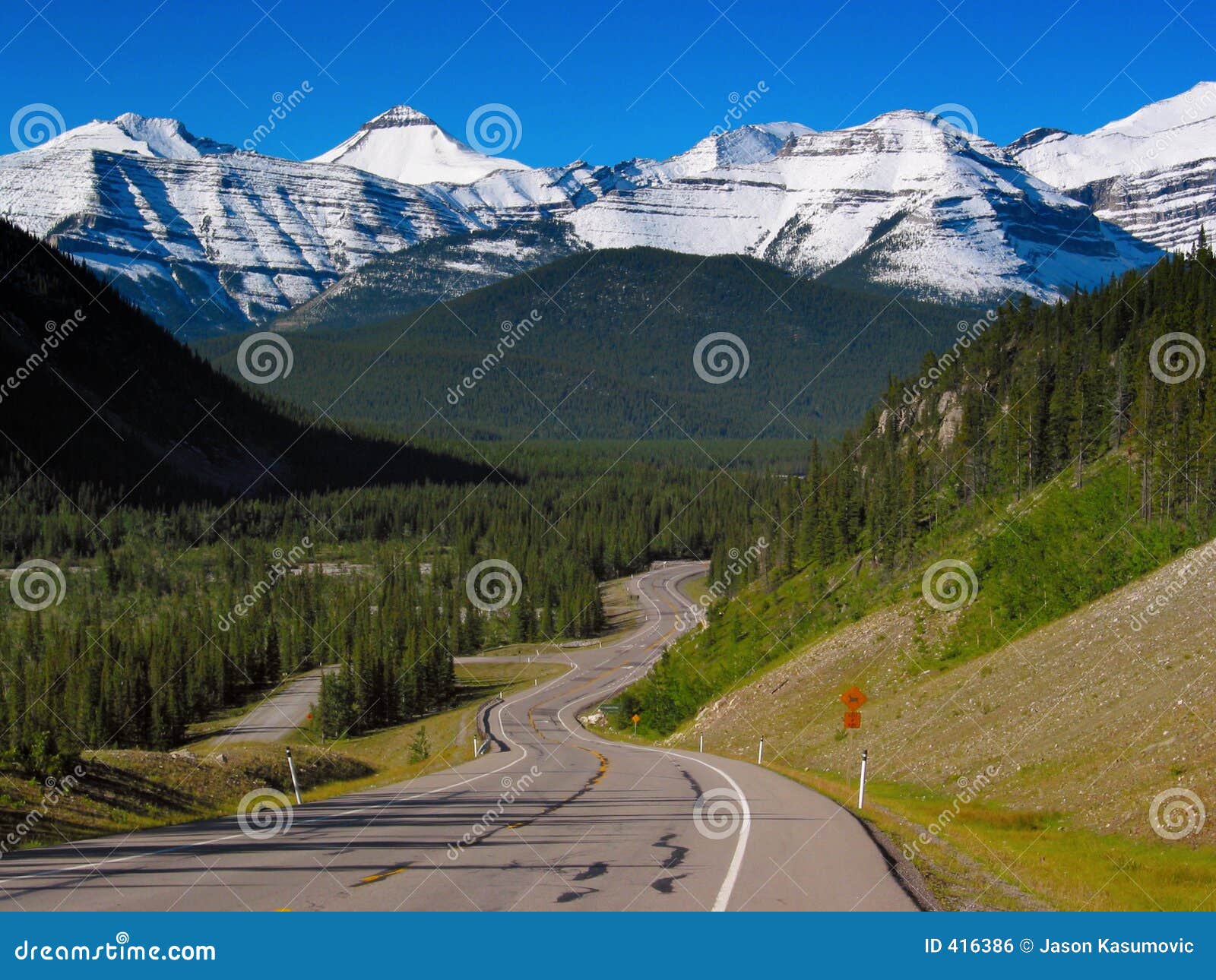 Mountain Highway Royalty-Free Stock Photography | CartoonDealer.com ...