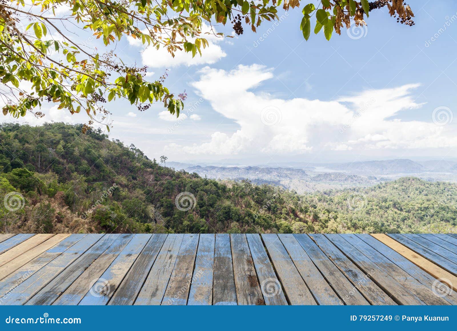 Mountain Hill Viewpoint Beautiful Scenery for Background with Stock ...
