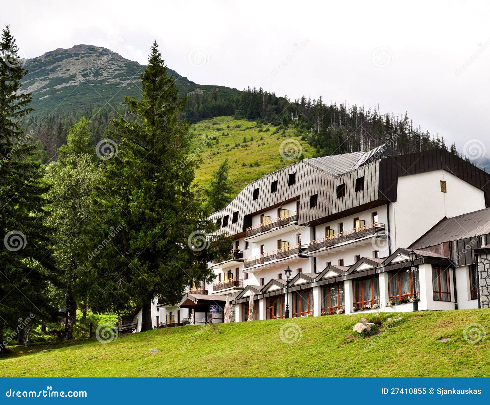 Mountain hotel stock image. Image of outdoor, still, architecture ...