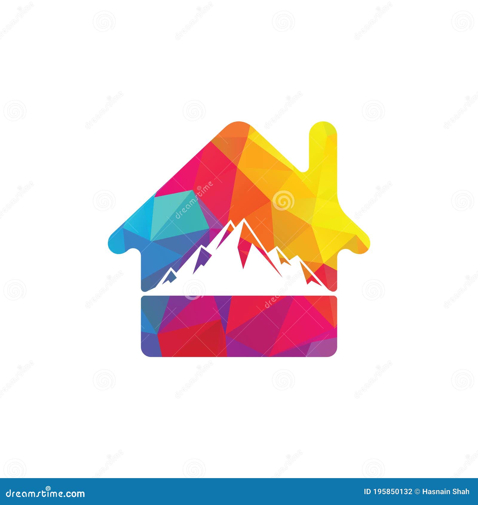 Snow Mountain Vector Illustrations Design. Stock Vector - Illustration ...