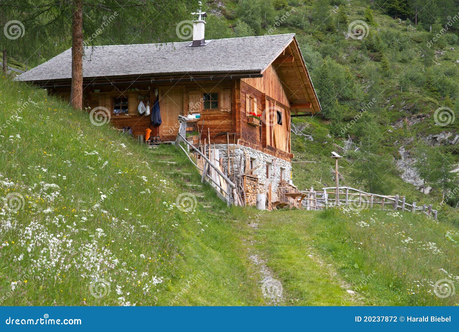 Mountain Hut in South Tyrol, Italy Stock Photo - Image of holidays ...