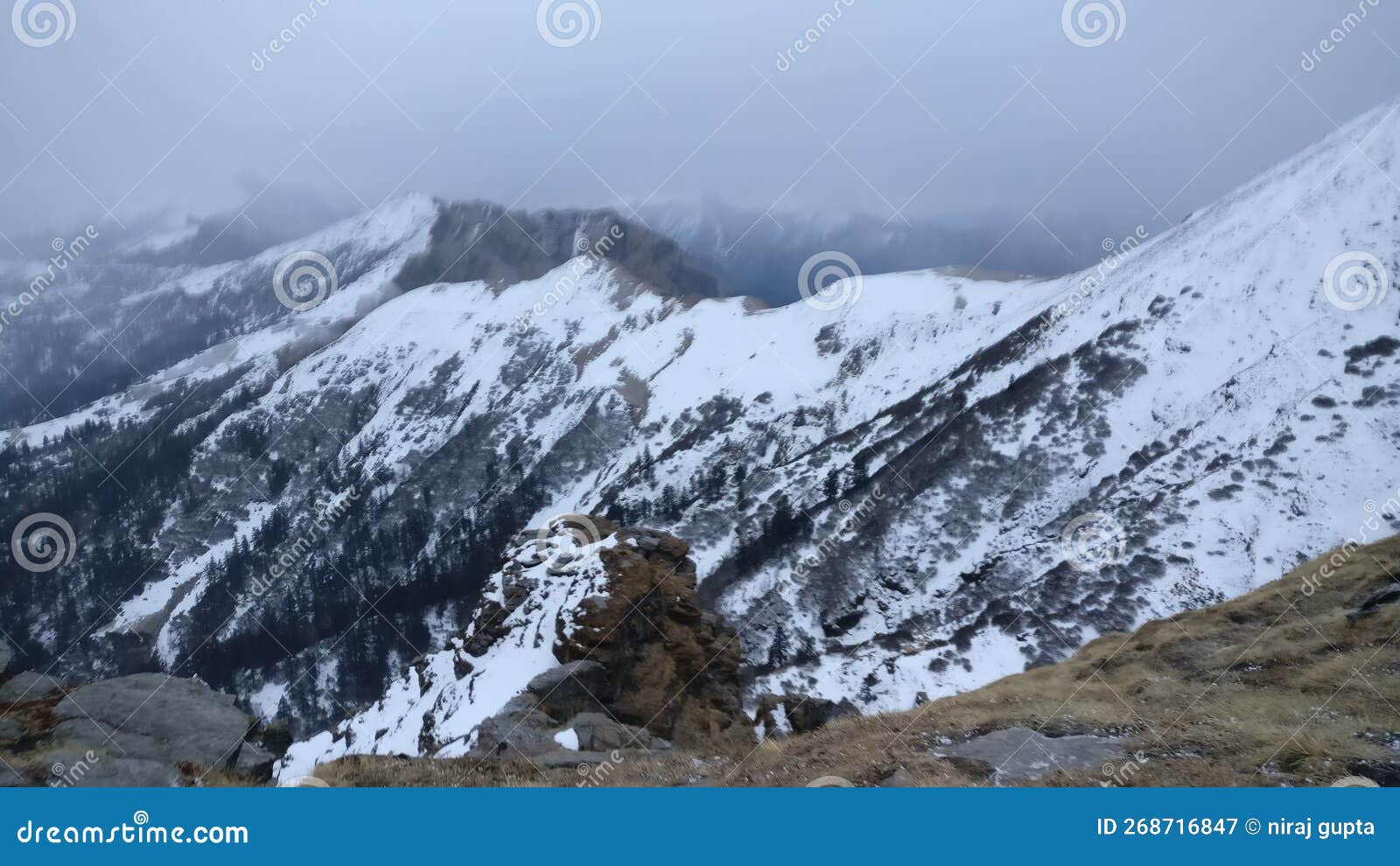Mountain Ice Himalaya Wind Snow Stock Image - Image of walking, winter ...