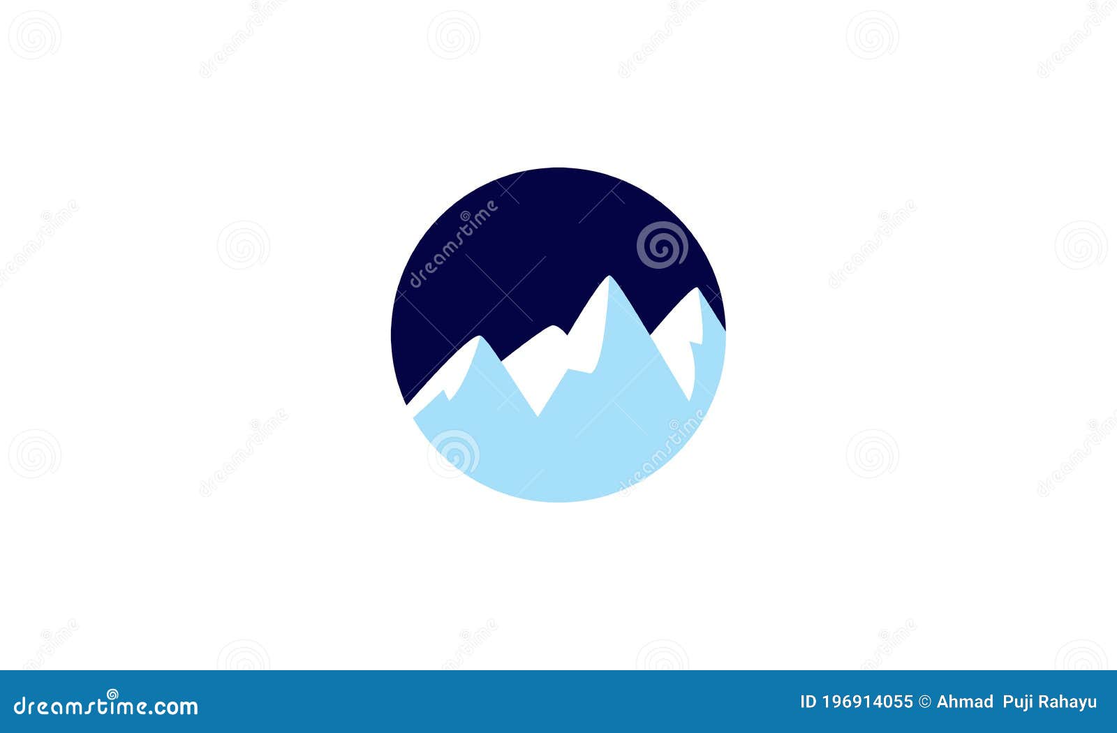 Mountain Ice or Iceberg on Circle Modern Logo Icon Vector Stock Vector ...