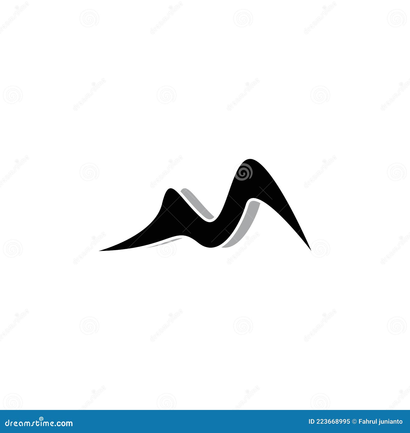 Mountain Icon and Symbol Template Vector Stock Illustration ...