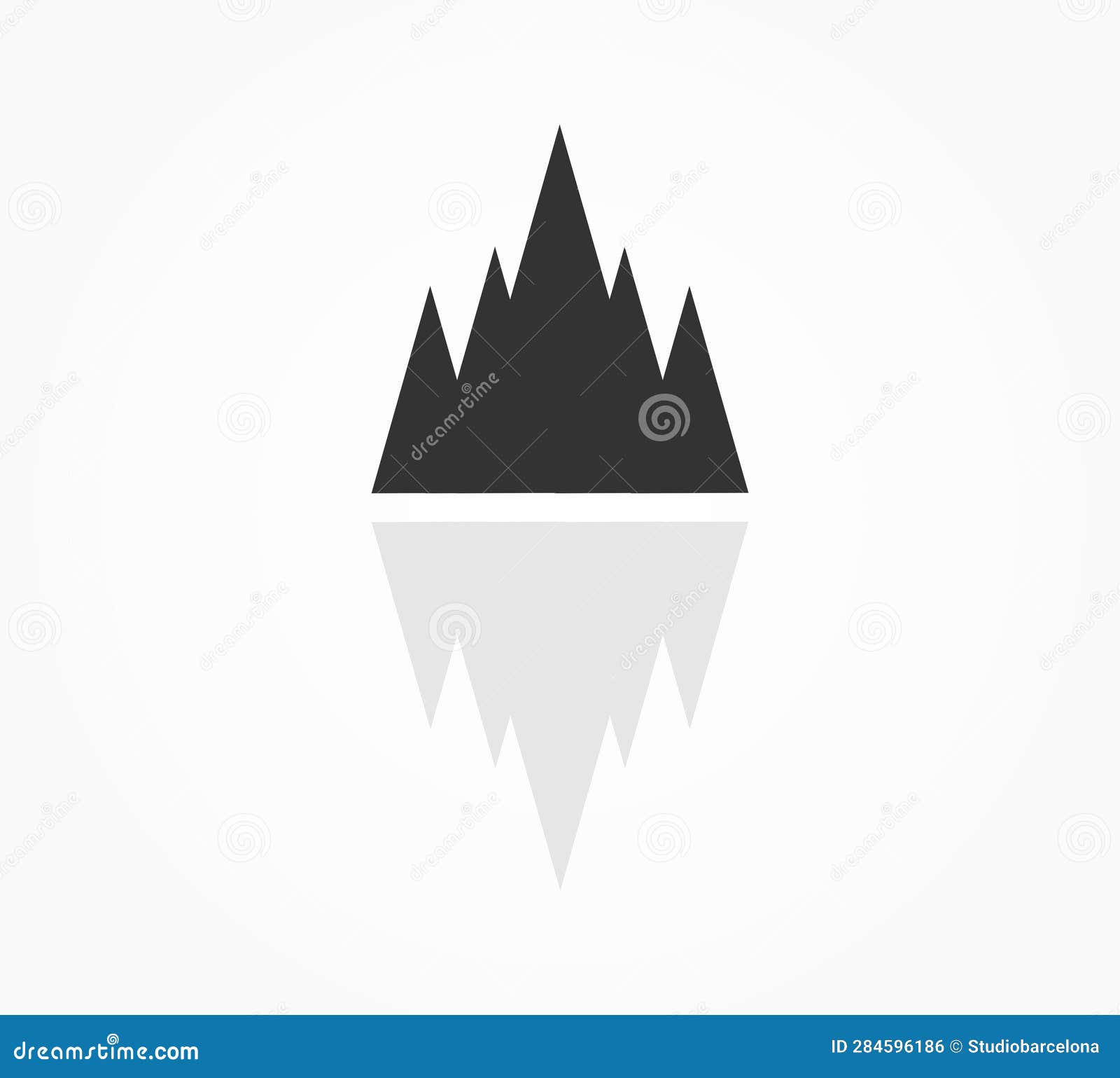 Mountain icon symbol stock vector. Illustration of sign - 284596186