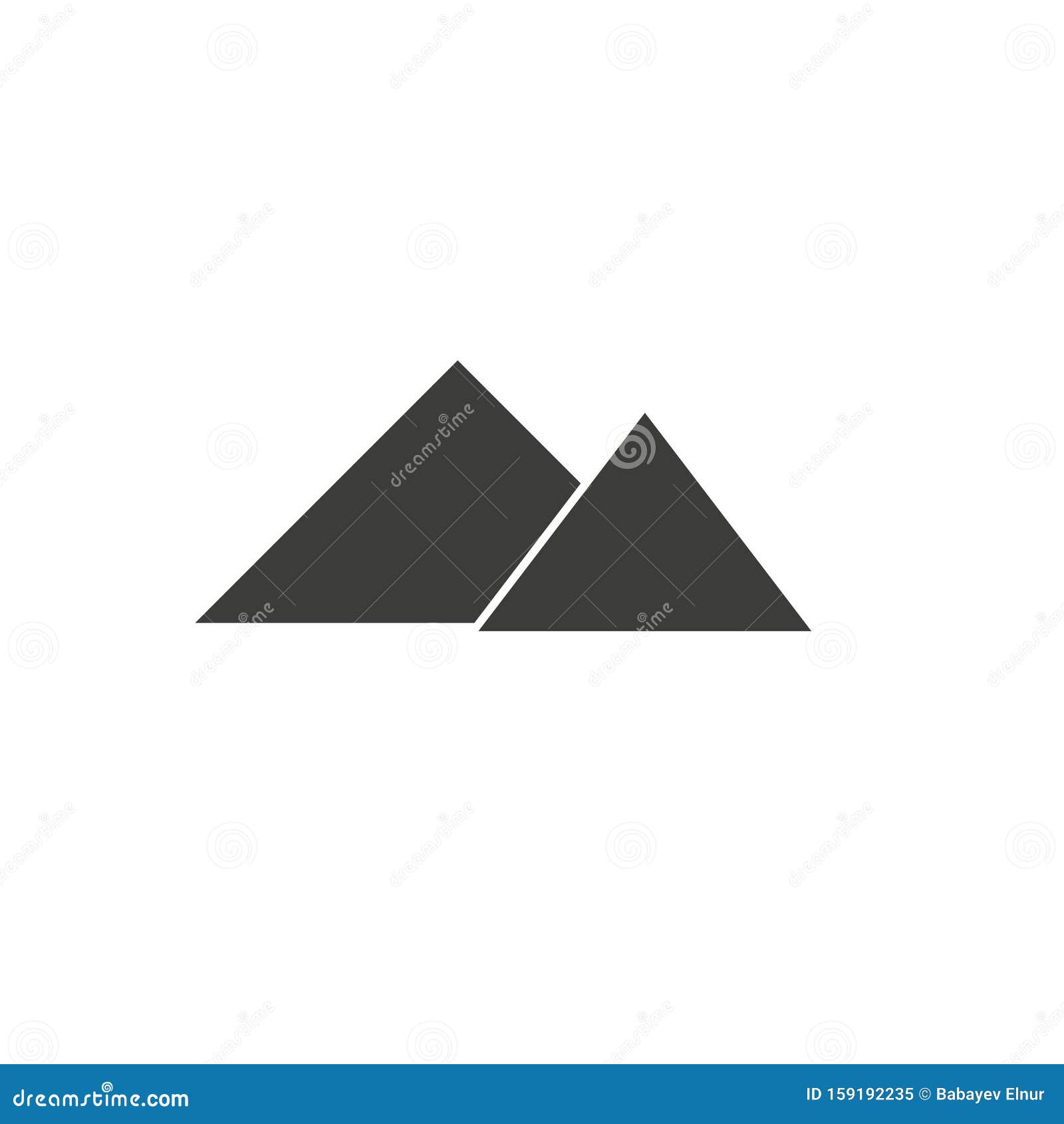 Mountain Icon Vector Illustration Hills Symbol, Simple Mount ...