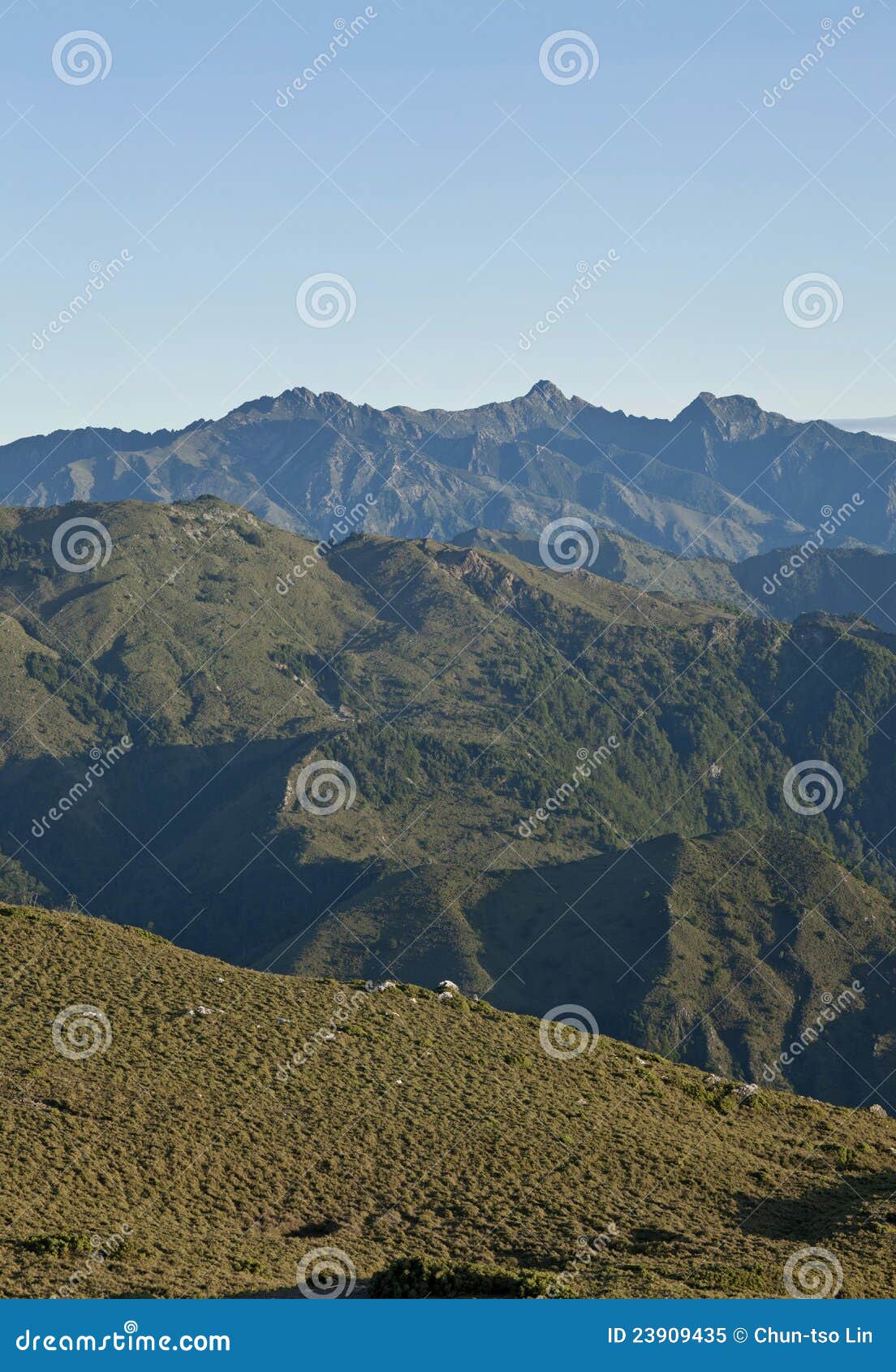 Mountain Jade Range in Taiwan Stock Image - Image of high, scenery ...