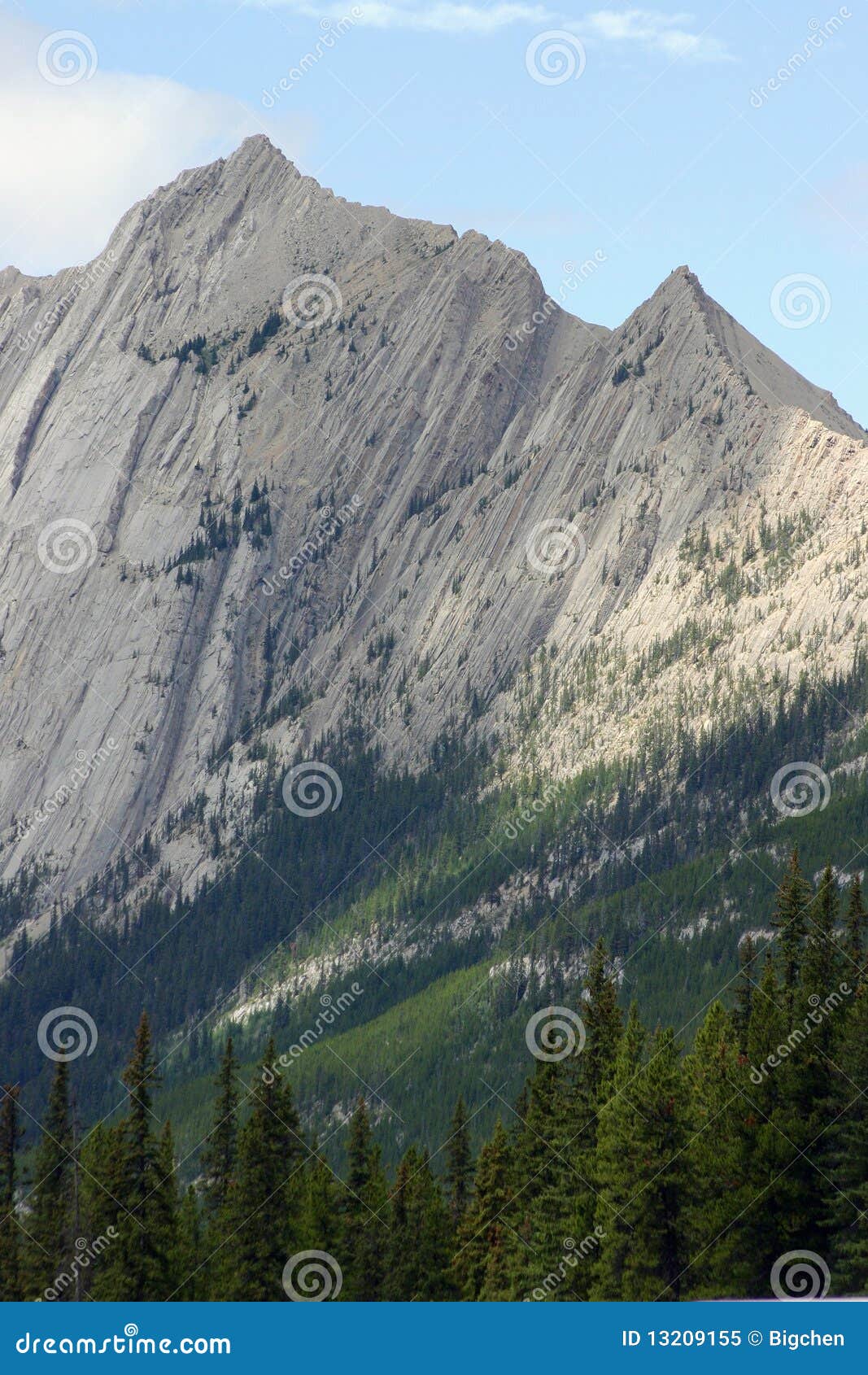 Mountain in Jasper stock image. Image of canada, national - 13209155