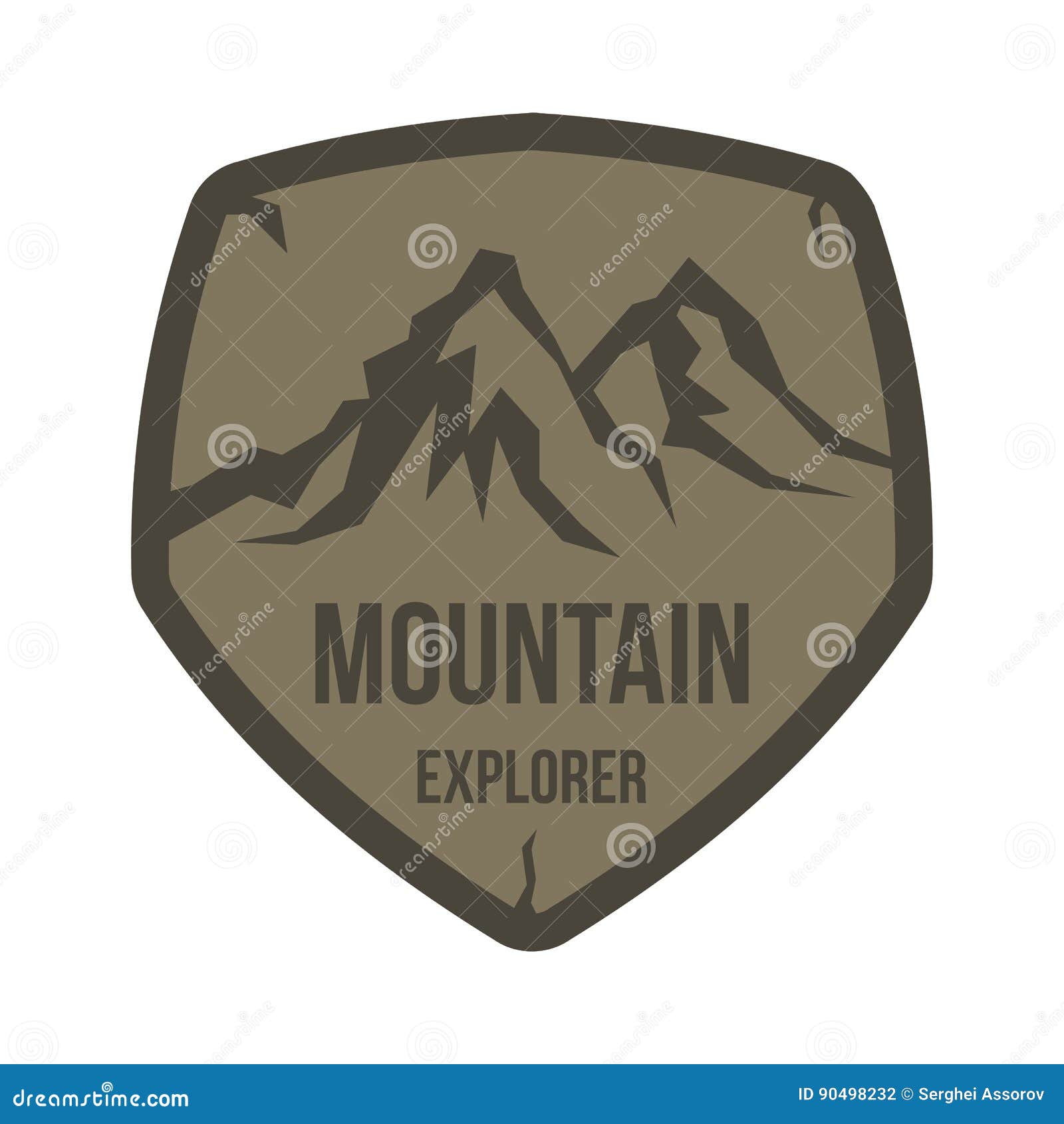 Mountain Labels. Hiking Emblems, Mountains Emblem Badges And Outdoors ...