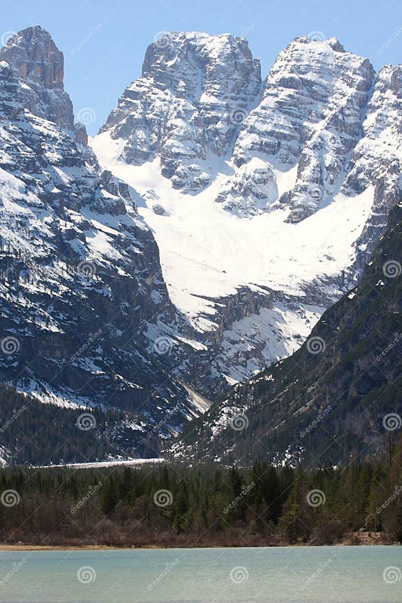 Mountain lake stock photo. Image of altitude, italy, conifers - 19369634