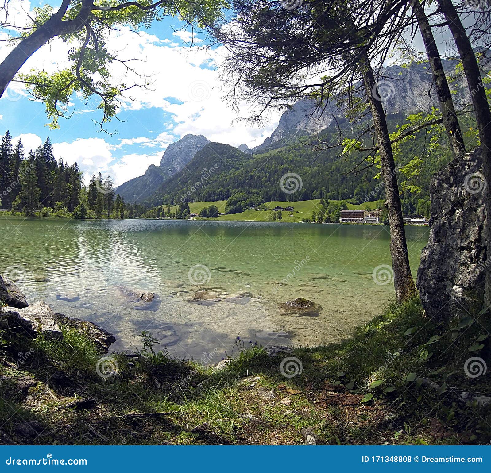 Mountain Lake Alps Water Bavaria Stock Photo - Image of outdoor ...