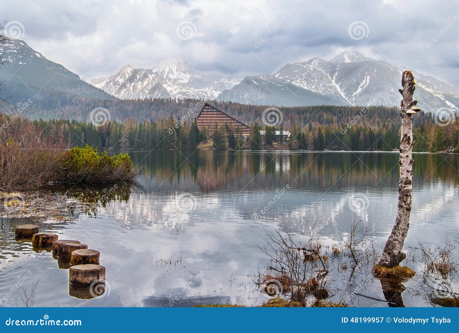 Mountain lake. stock image. Image of rural, mountains - 48199957