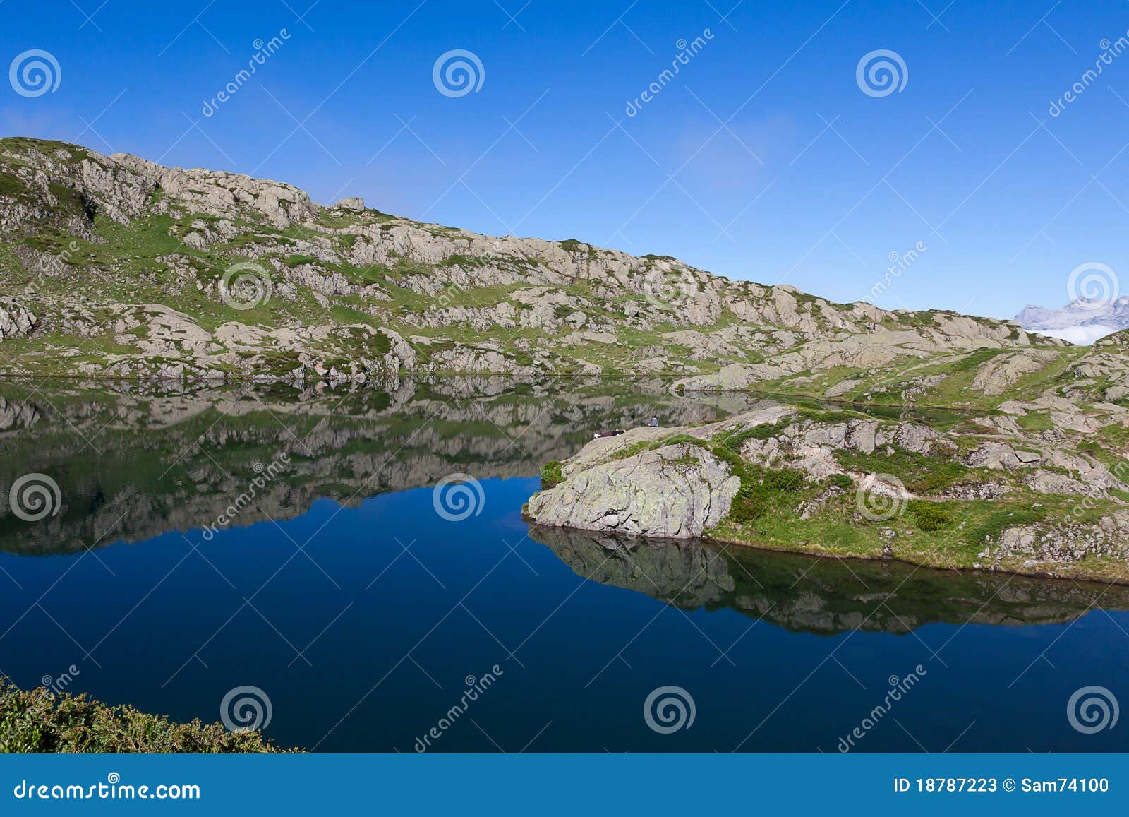 Mountain Lake of Chamonix stock image. Image of canyon - 18787223