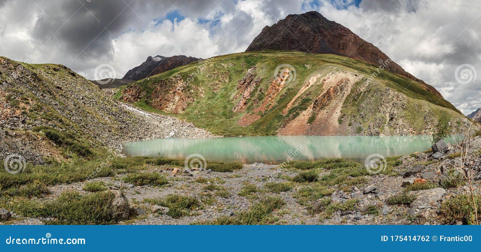 Lake Formed by Glacial Moraine Stock Photo - Image of glacial ...
