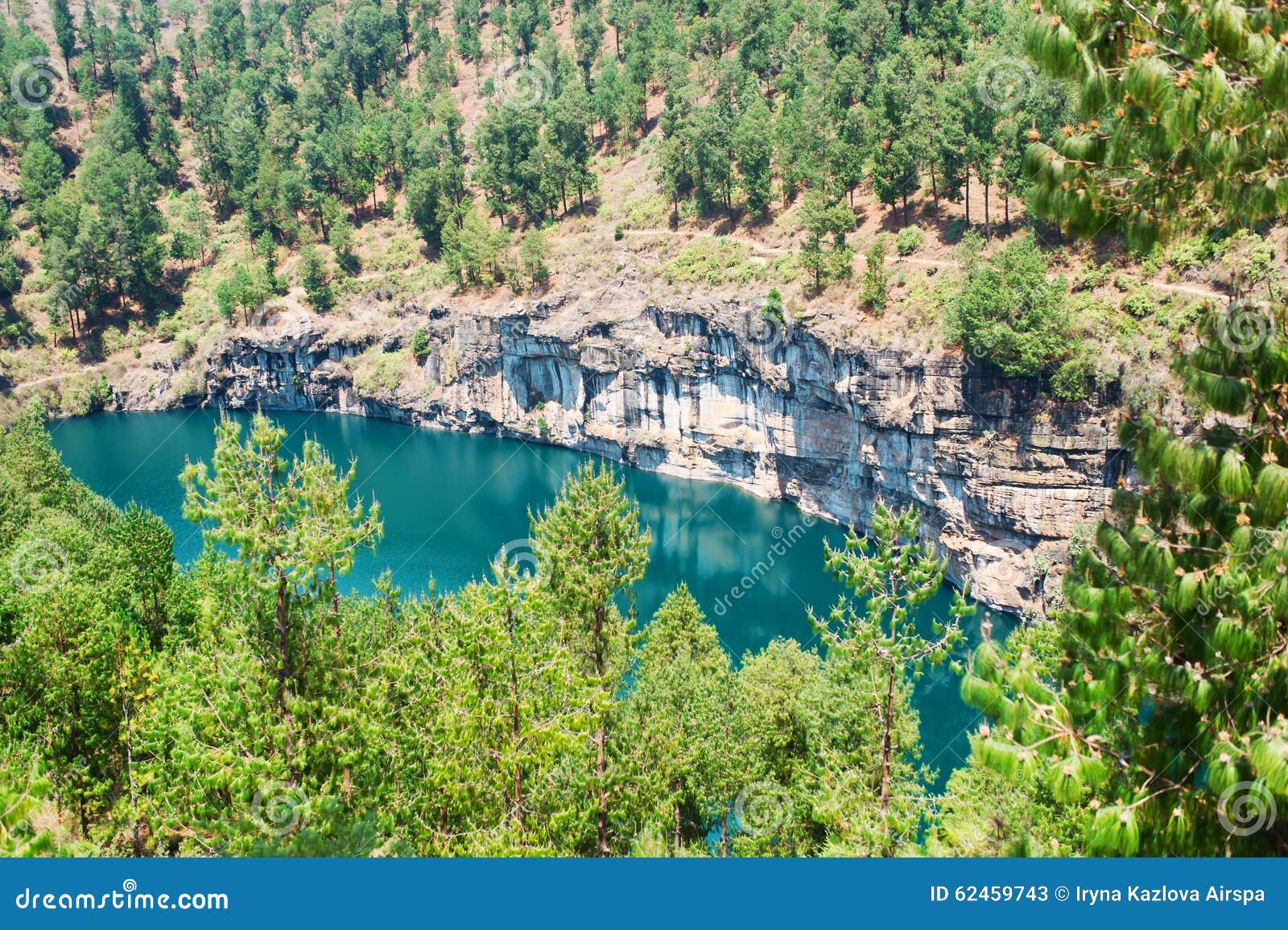 The Mountain Lake on the Island of Madagascar Stock Image - Image of ...