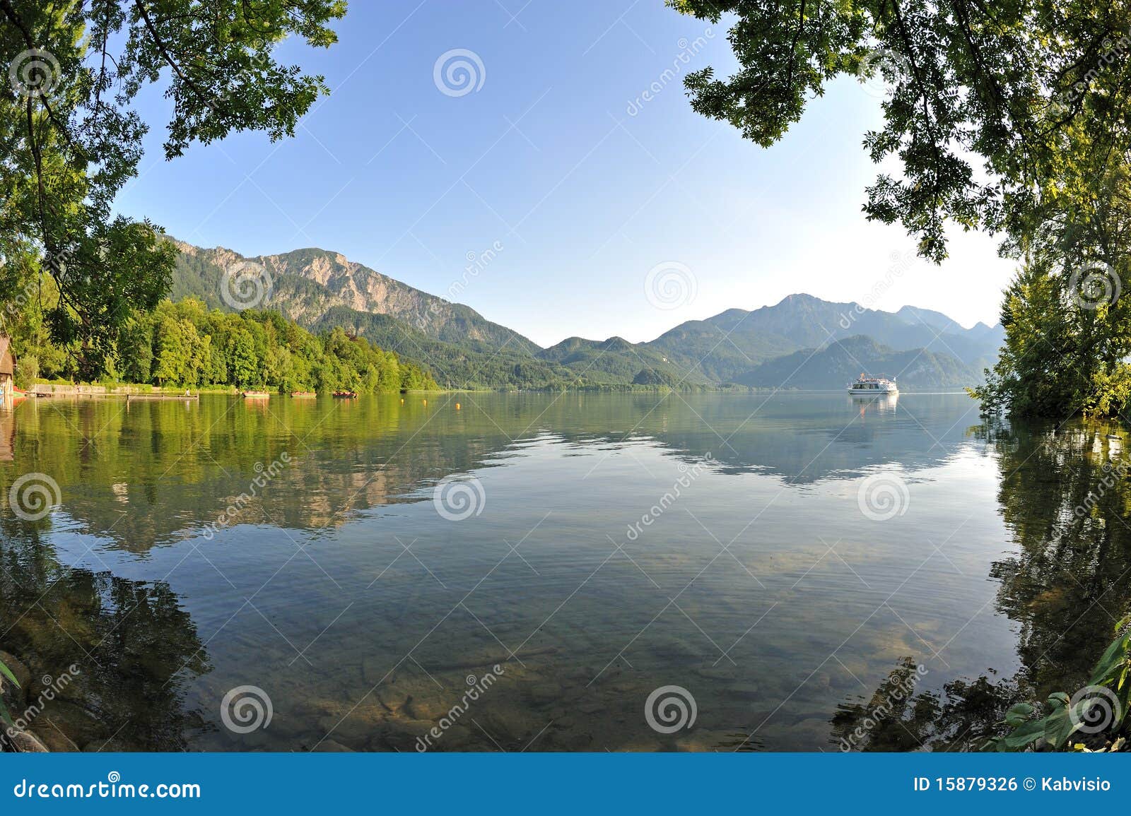 Mountain lake / Kochelsee stock photo. Image of rest - 15879326