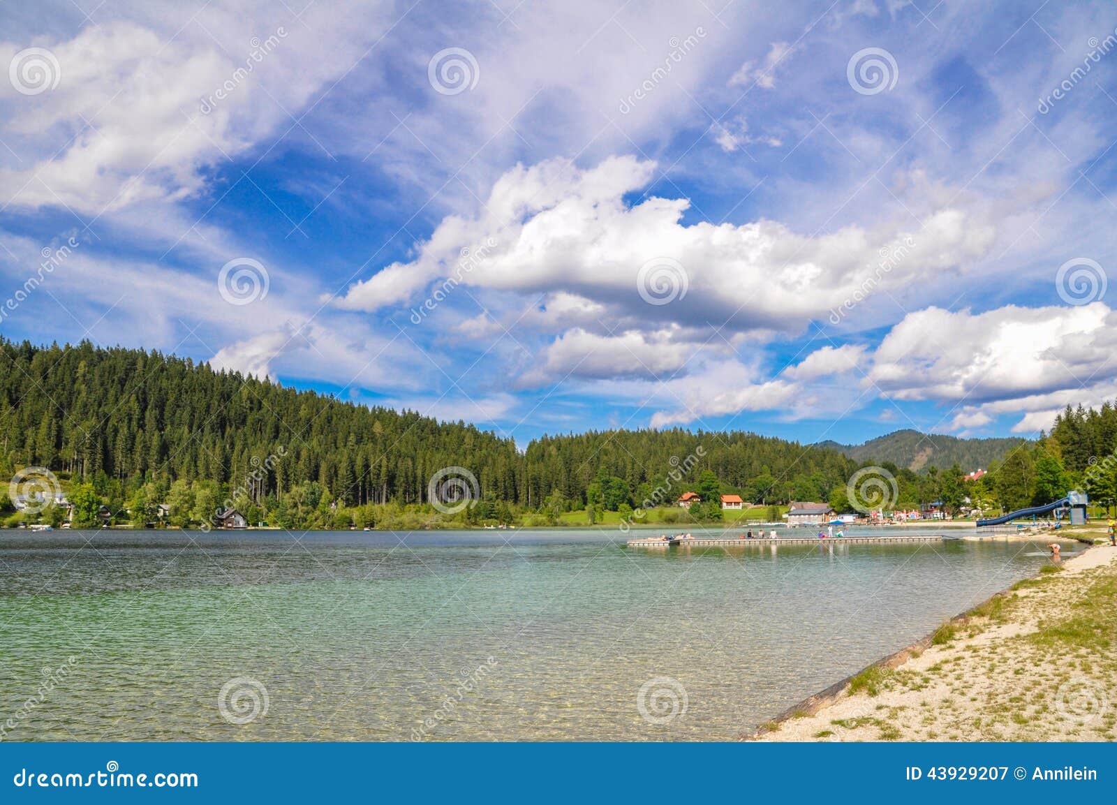 Mountain Lake in Mariazell stock image. Image of meadow - 43929207