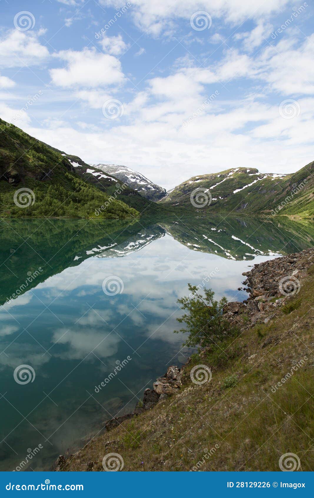 Mountain lake in Norway stock photo. Image of scandinavia - 28129226