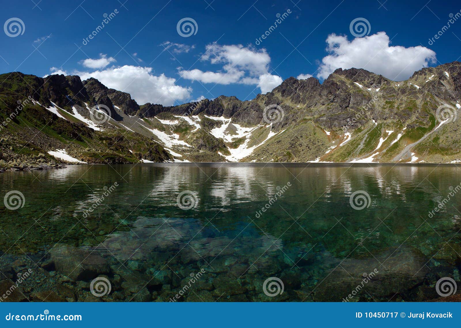 Mountain Lake with Pure Water Stock Image - Image of nature, landscape ...
