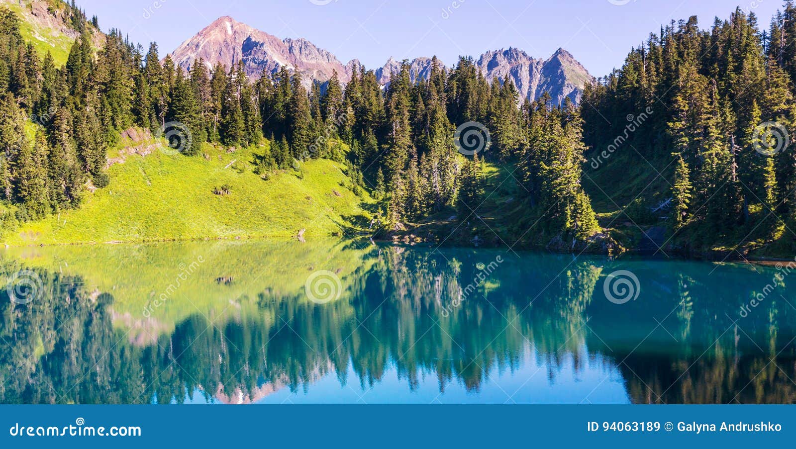 Mountain lake stock image. Image of mountain, park, season - 94063189
