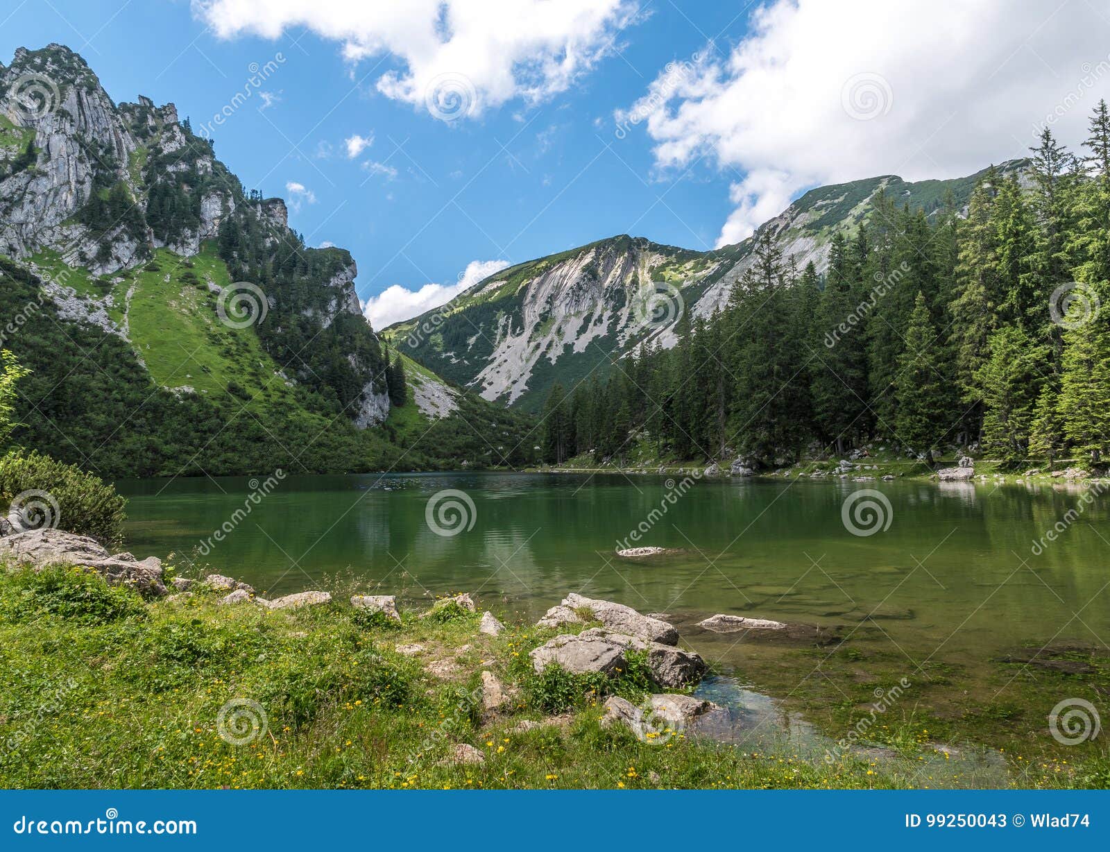 The Mountain Lake Soinsee in Tyrol, Bavaria Stock Image - Image of blue ...