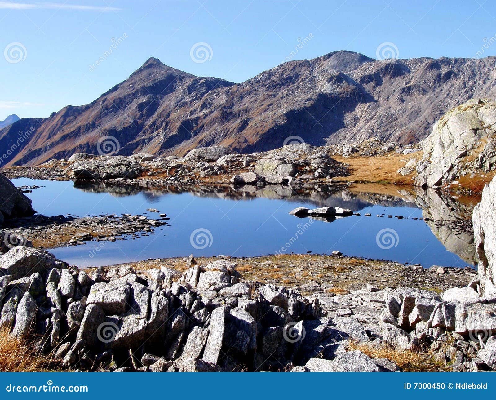 Mountain Lake Swiss Alps stock photo. Image of postcard - 7000450