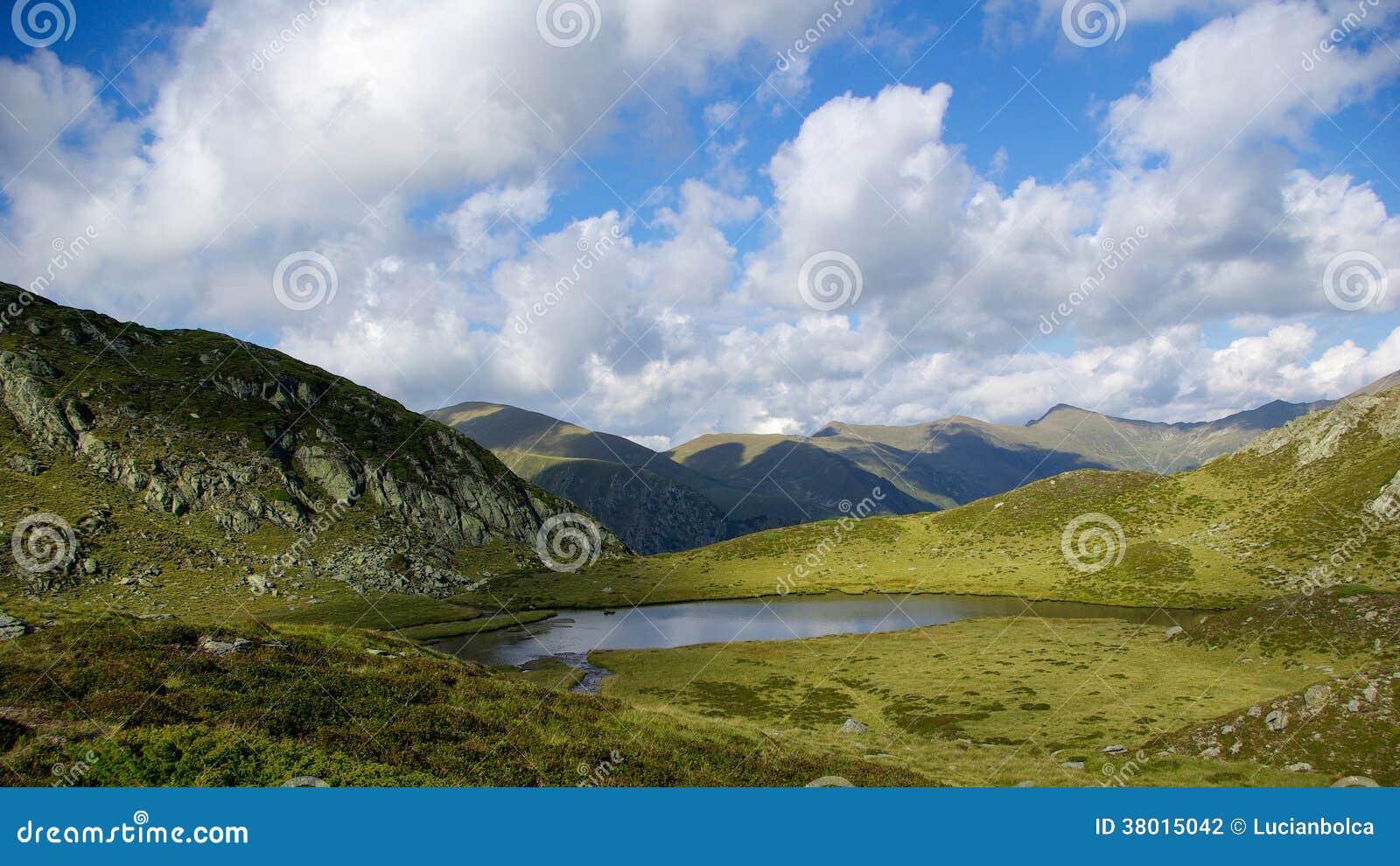 Mountain lake, Yellow lake stock photo. Image of panorama - 38015042