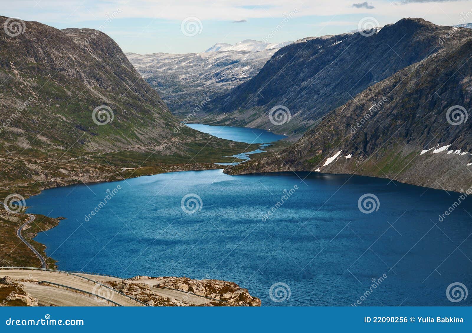 Mountain Lakes And Cliffs In The Mountain Range Of Seven Sisters ...
