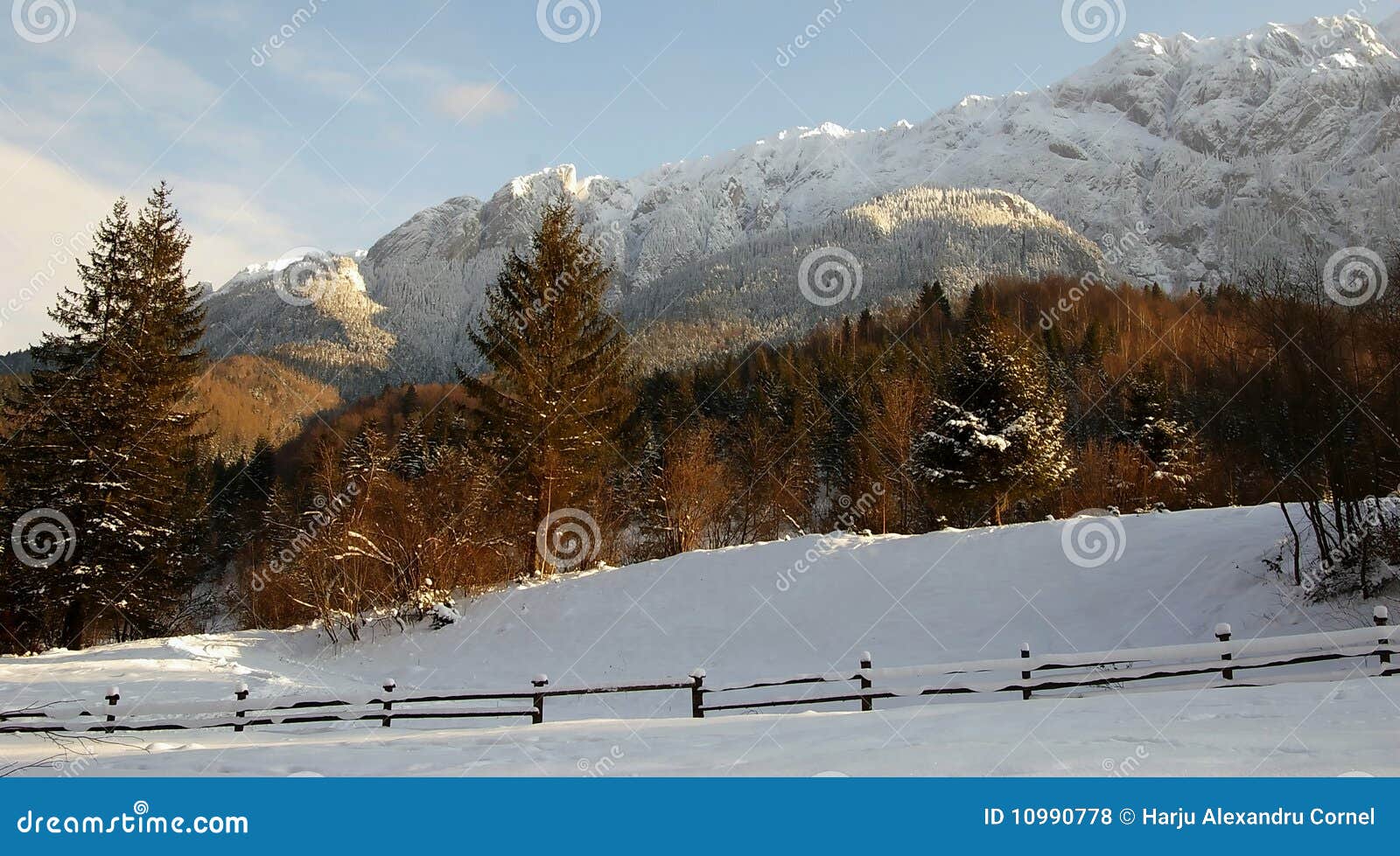 Mountain landscape stock photo. Image of january, cold - 10990778