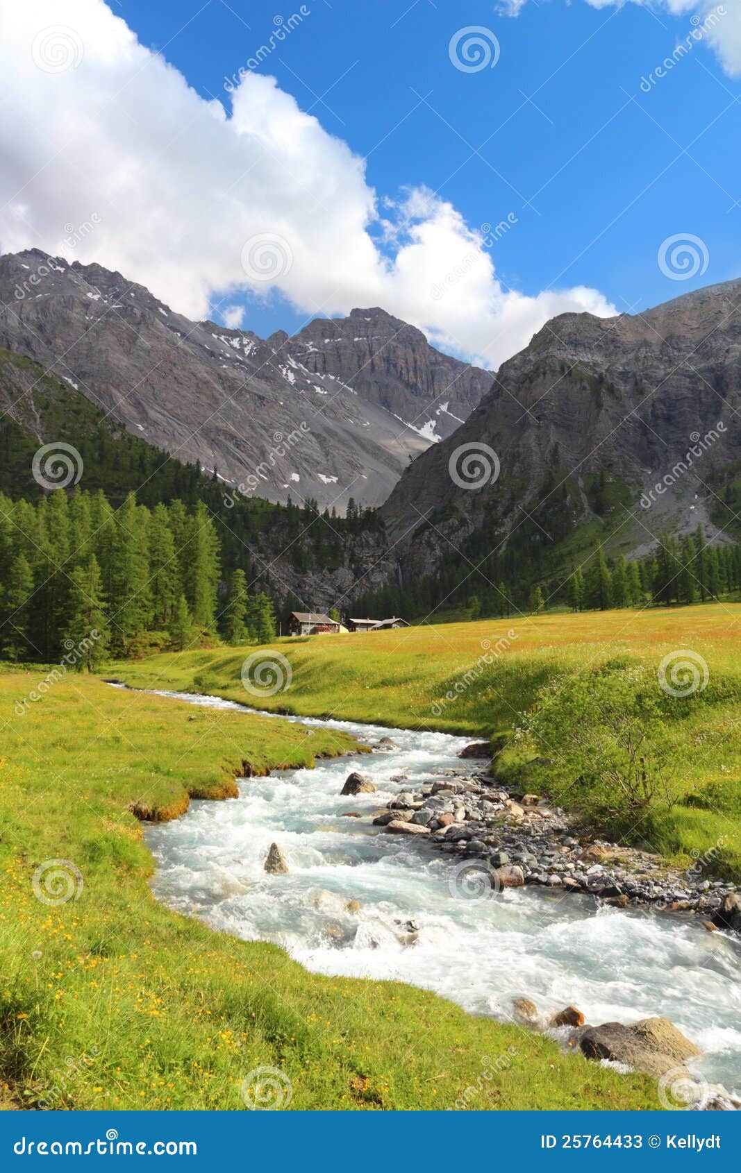 Mountain landscape stock image. Image of graubunden, color - 25764433