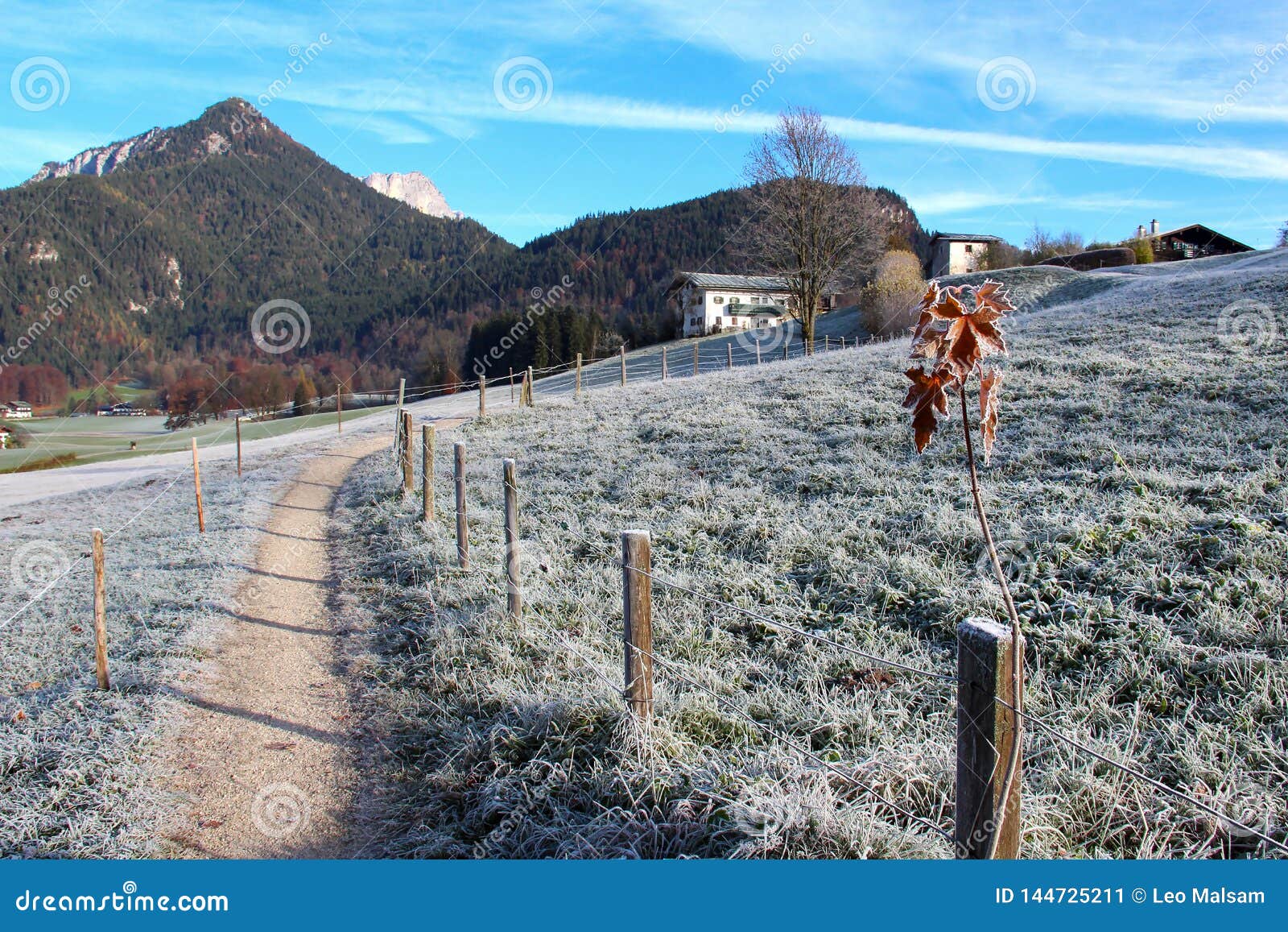 Mountain Landscape in the Bavarian Alps, Germany Stock Image - Image of ...