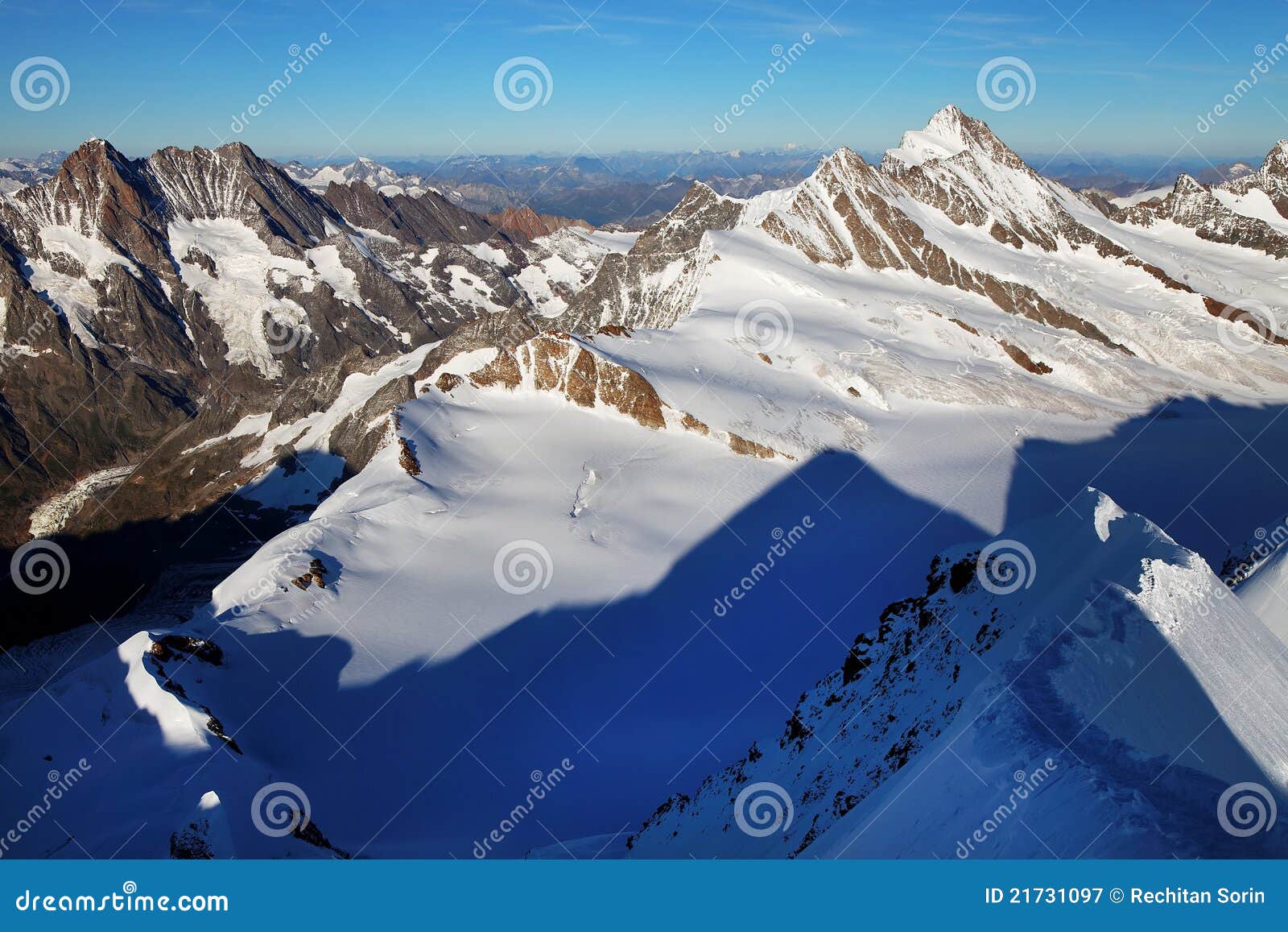 Mountain Landscape in Berner Oberland Stock Image - Image of faulhorn ...