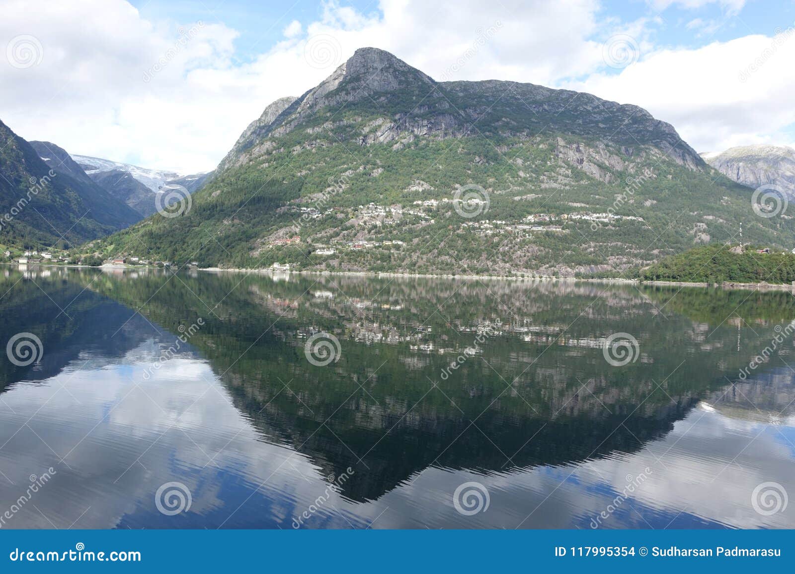 Mountain Landscape with Reflection on Clear Waters Stock Photo - Image ...