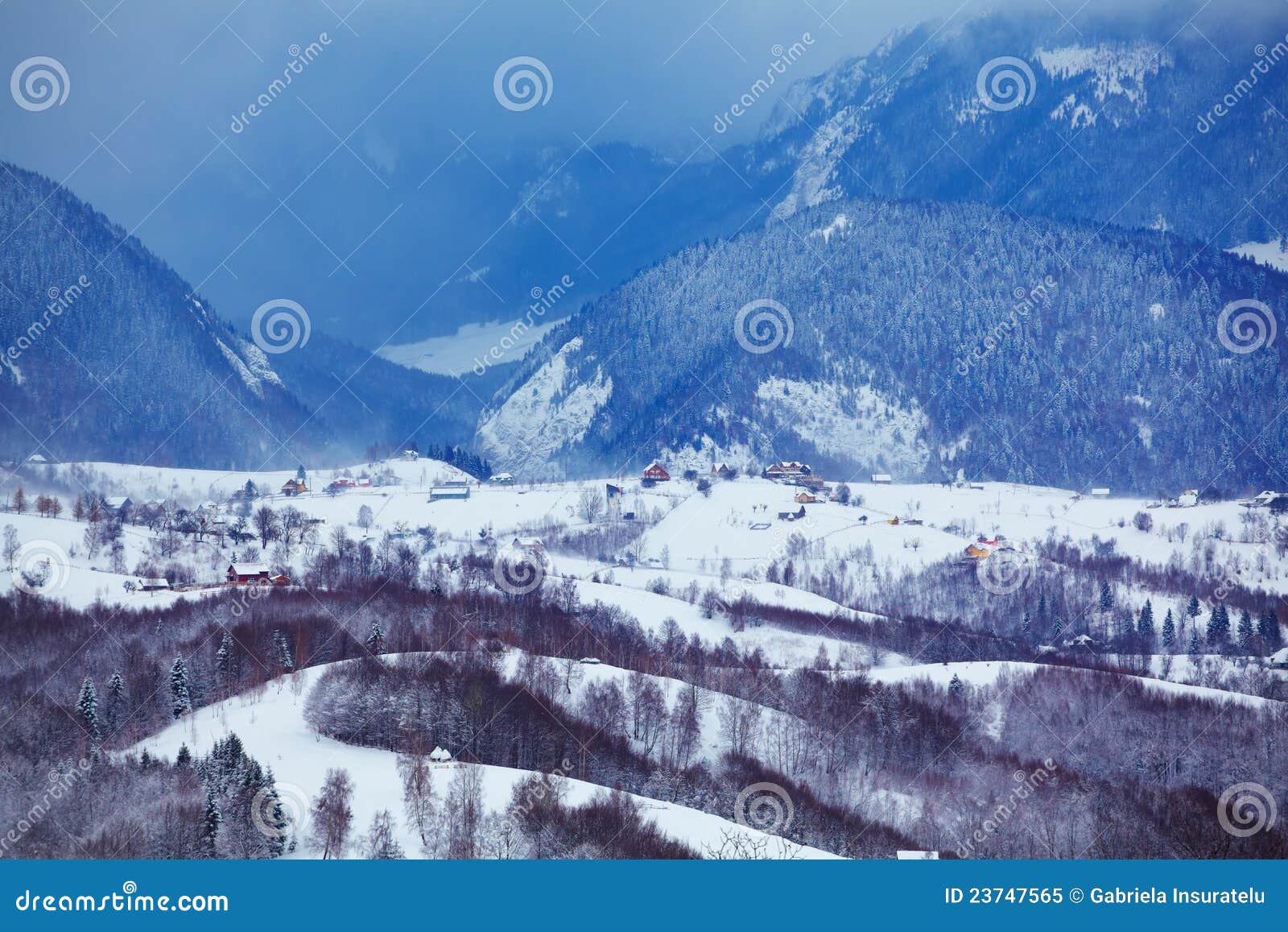 Mountain Landscape in Brasov County Stock Image - Image of scenery ...