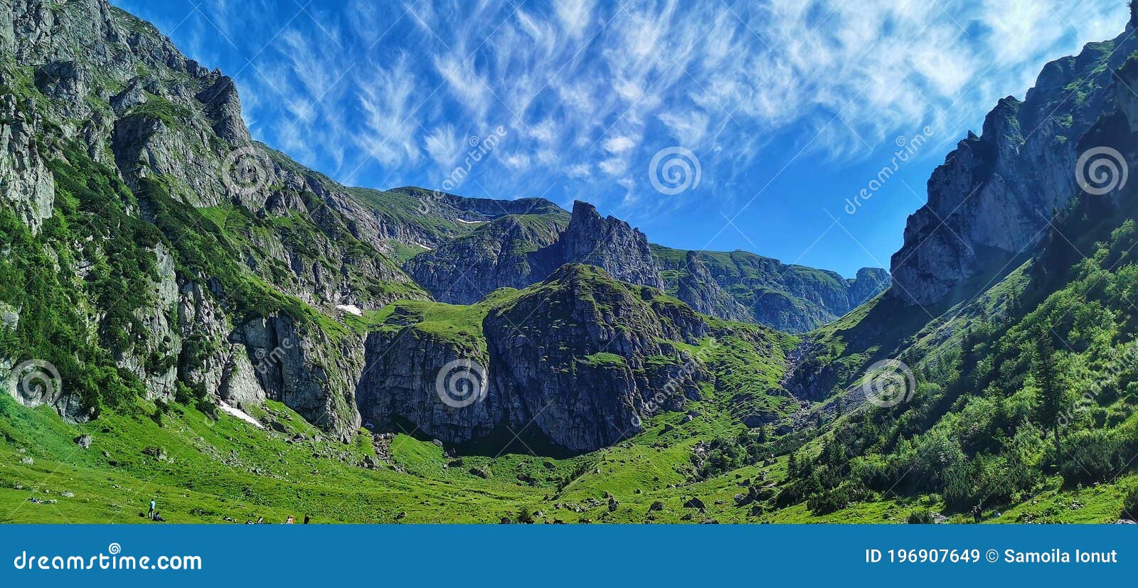 Mountain Landscape in the Bucegi Mountains, Romania. Stock Image ...