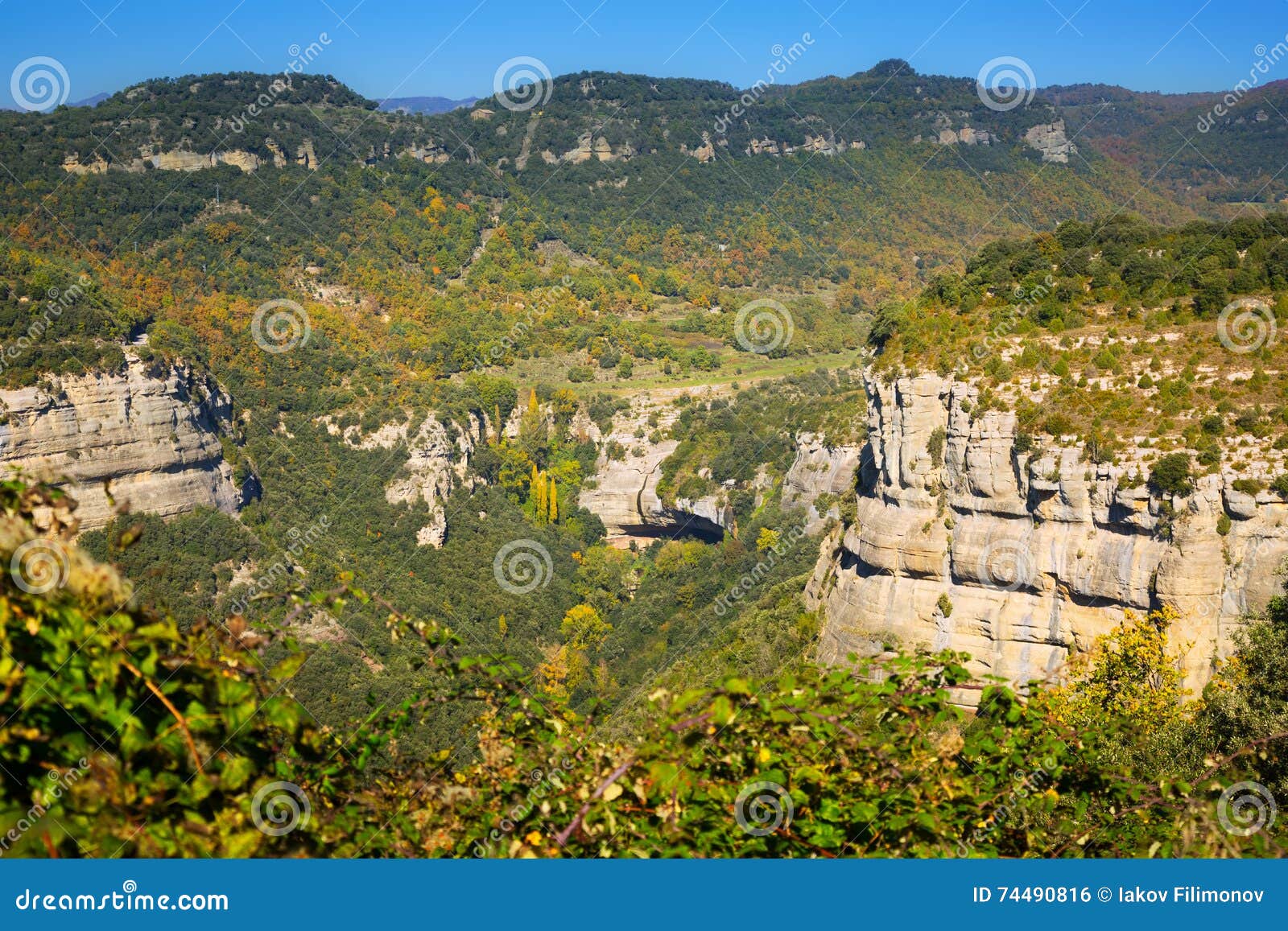 Mountain Landscape in Catalonia Stock Photo - Image of spain, mountains ...